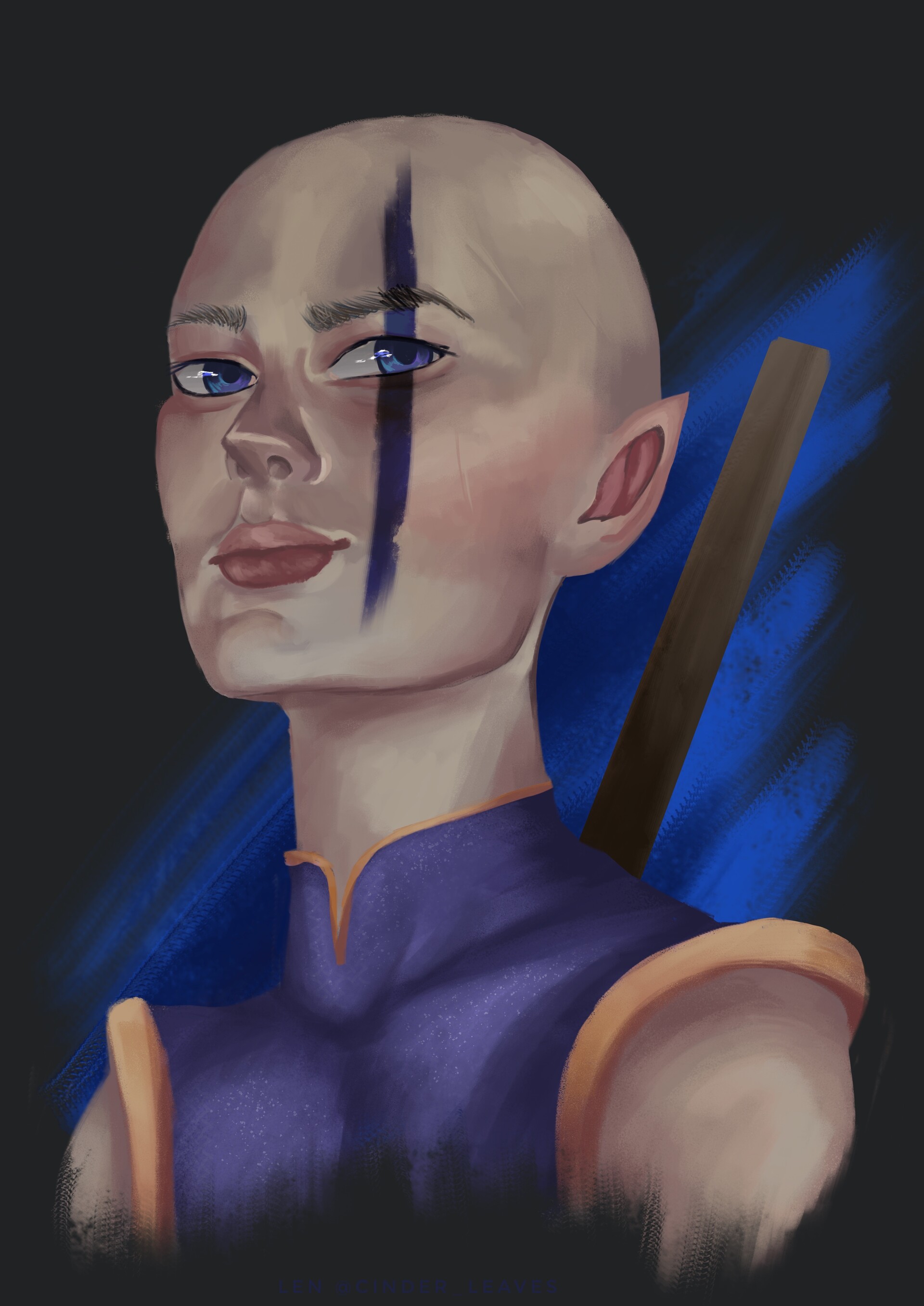 Len Medbury - Half Elf Gladiator Monk