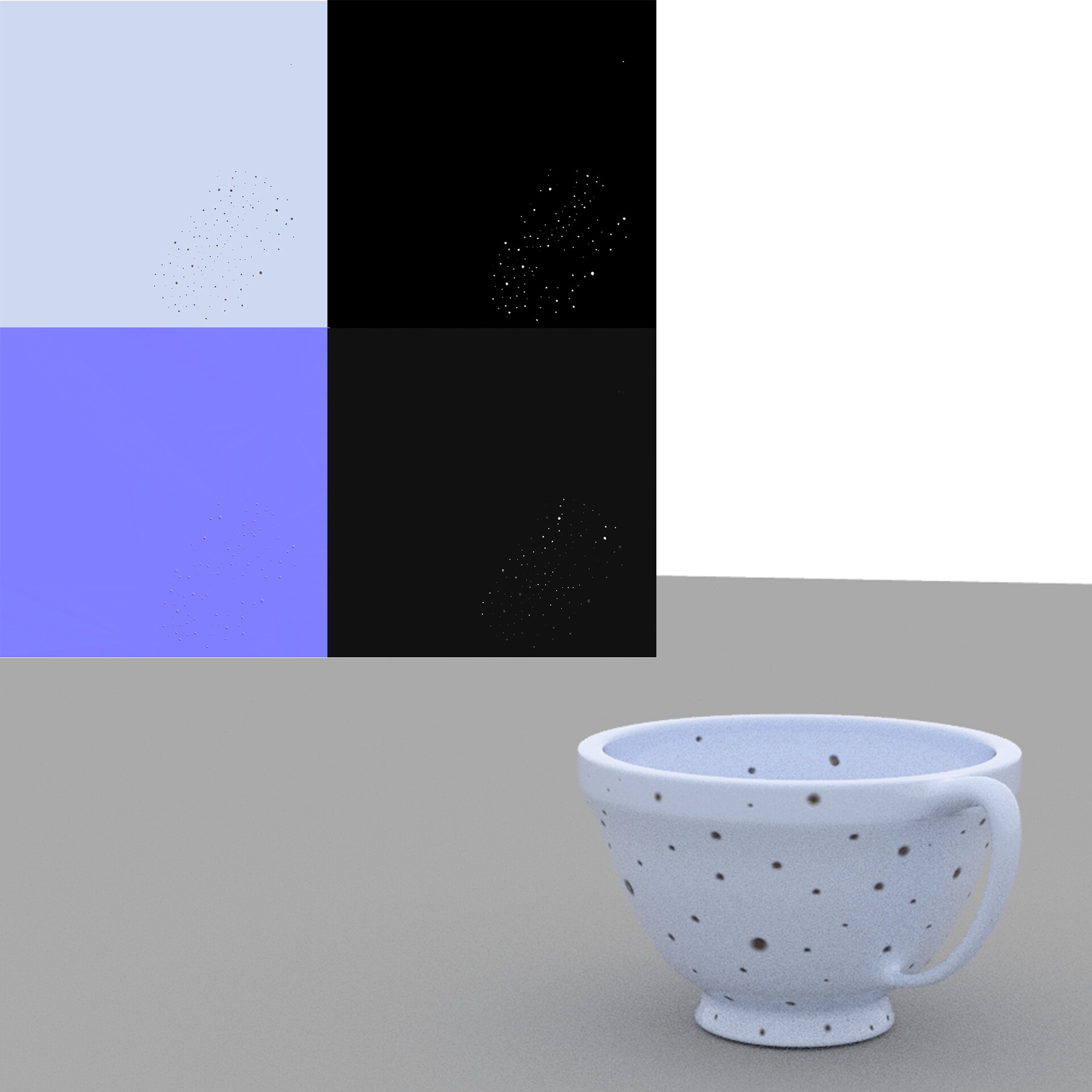 ArtStation - Tea mug uv layout