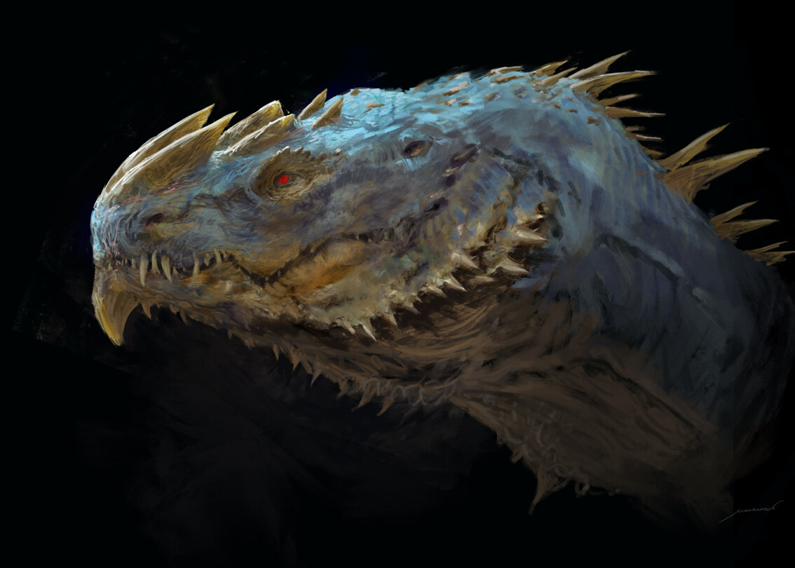 ArtStation - Dragon Head Study