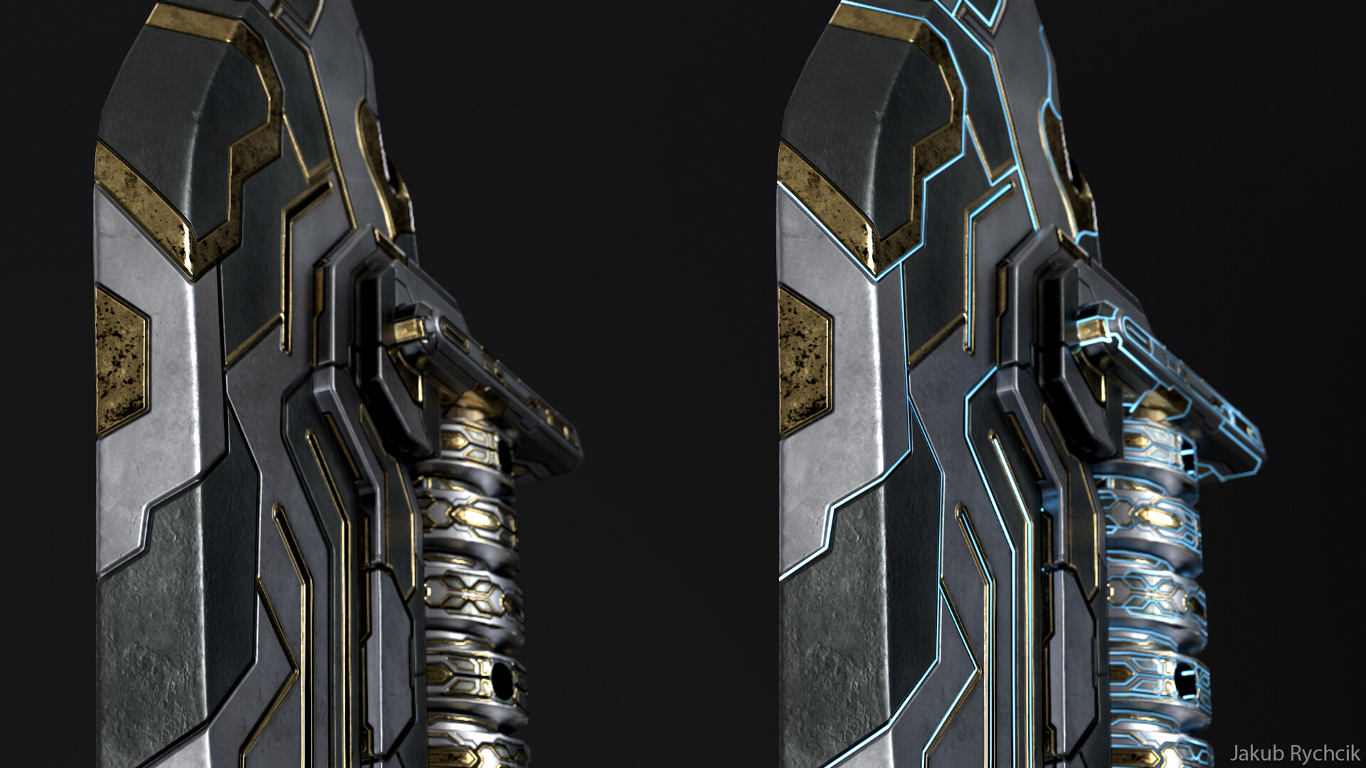 Jakub Rychcik - Scifi Blade / one-handed weapon