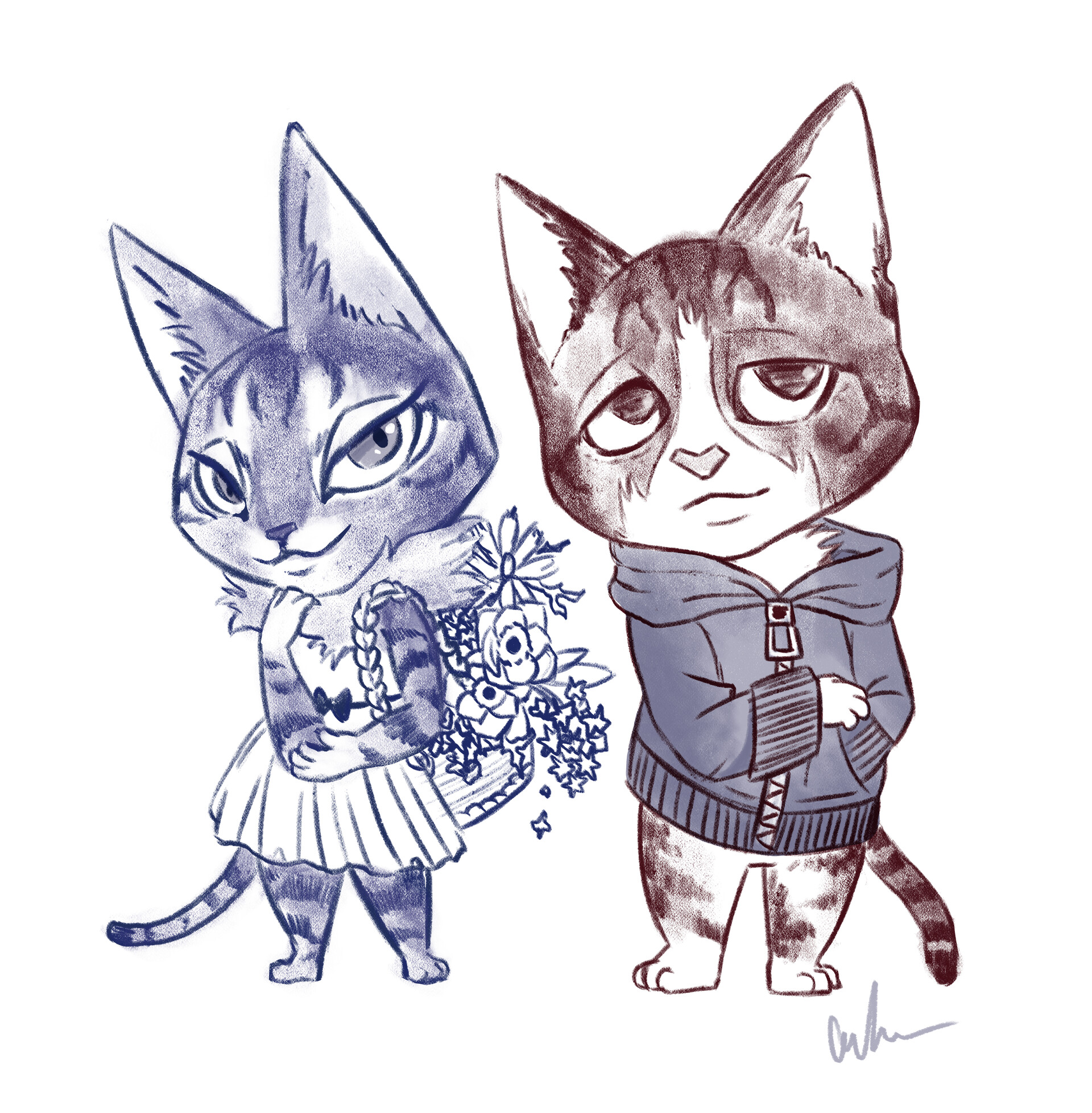 ArtStation - Pets as Animal Crossing Characters