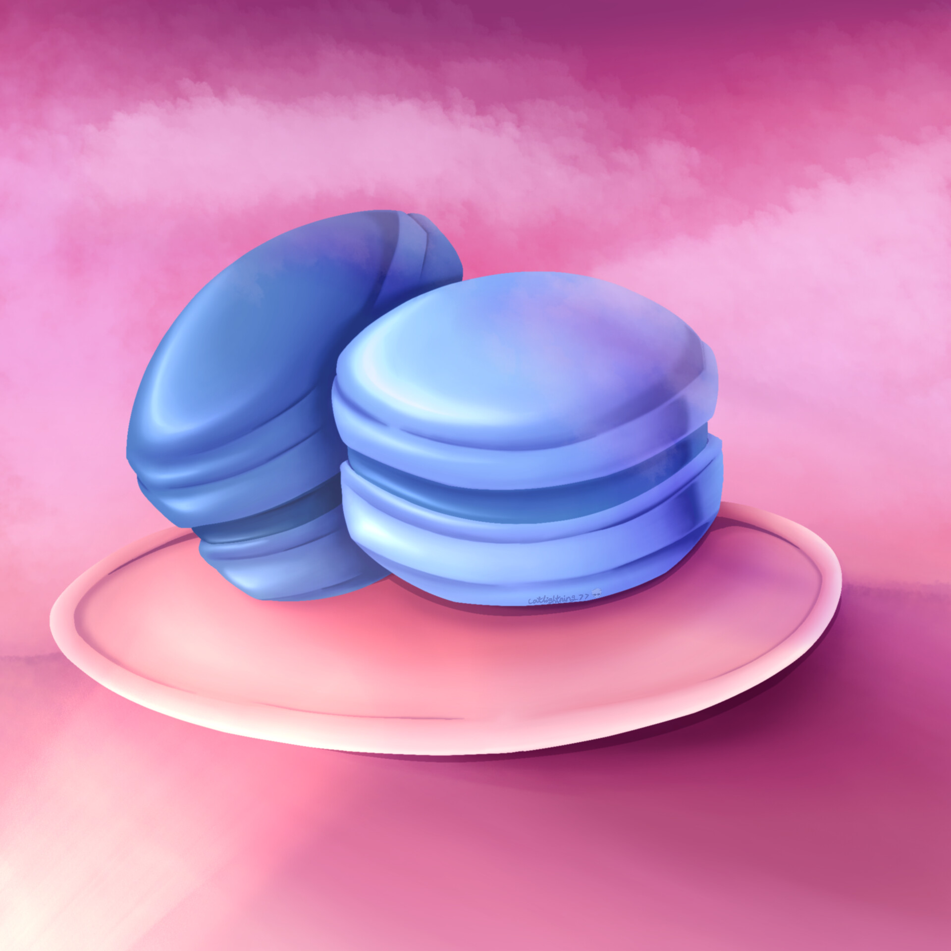 ArtStation - Macaroons (practice drawing)