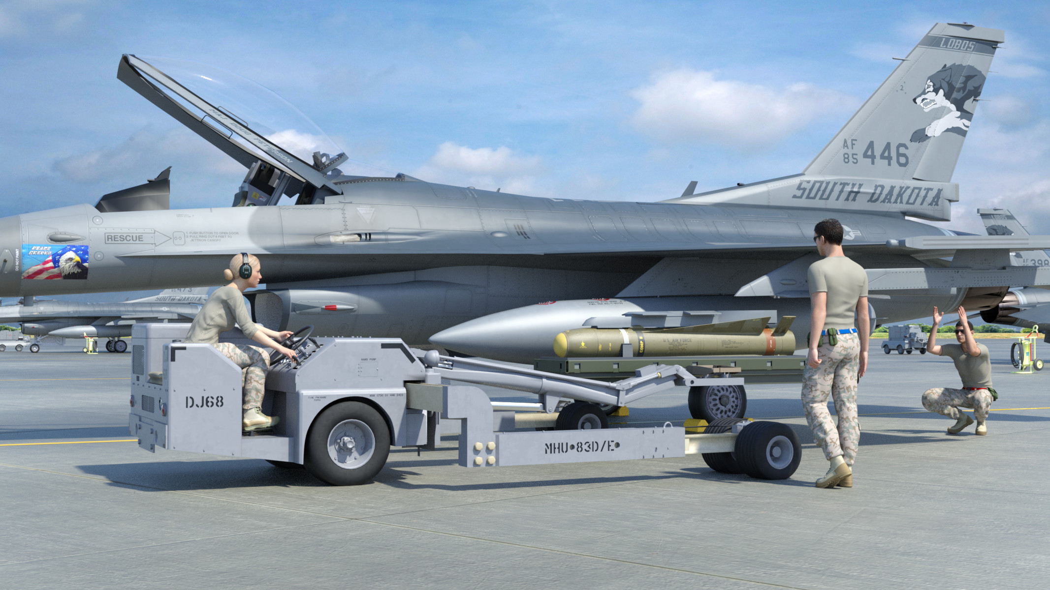 Westfield 3d - F-16C Weapons Loading