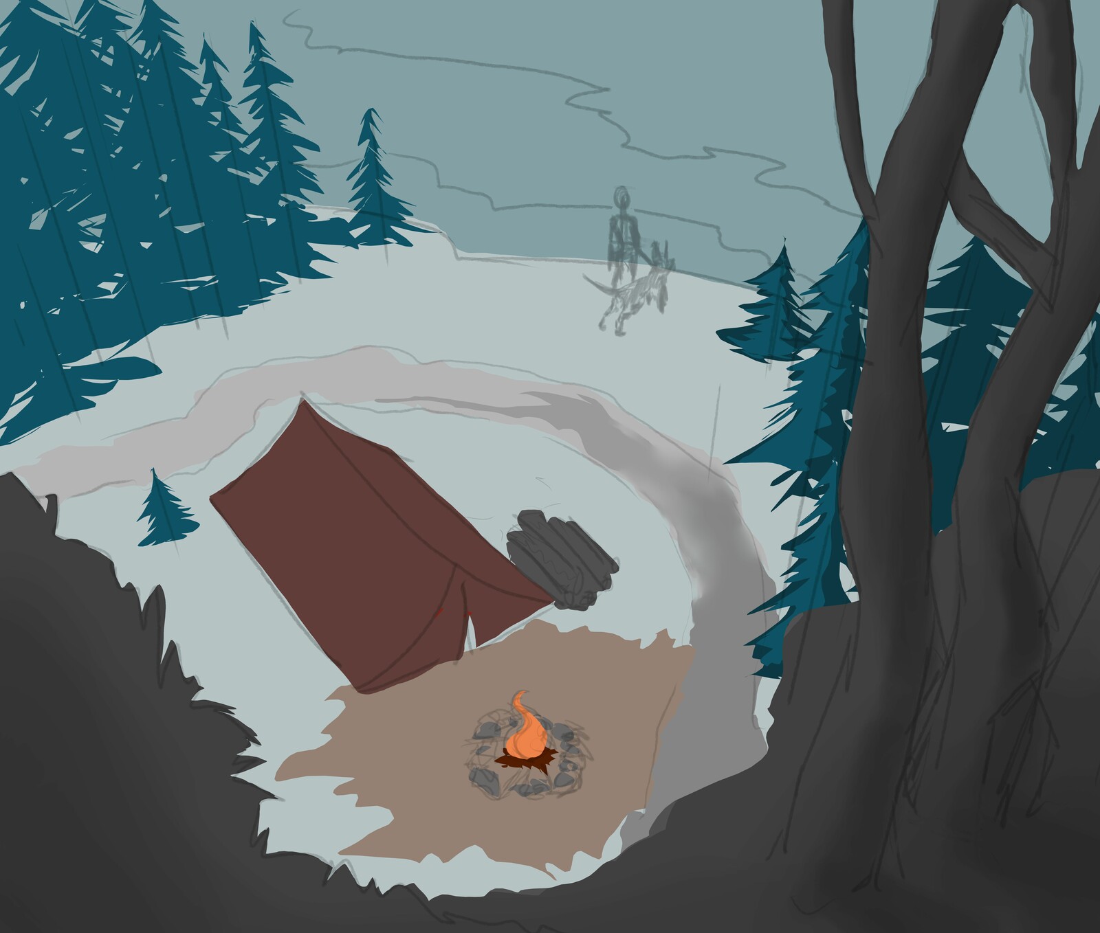 Sarah Clark - Snowy Clearing