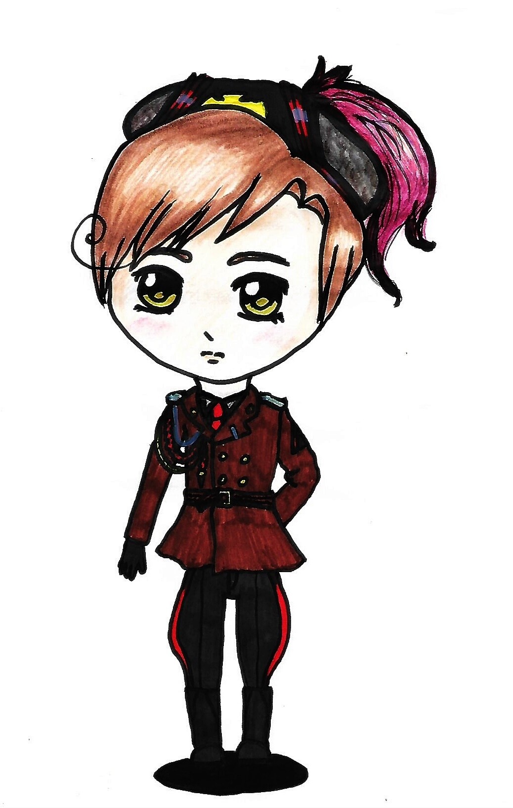 ArtStation - Hetalia Gays In WWII Uniforms Chibis