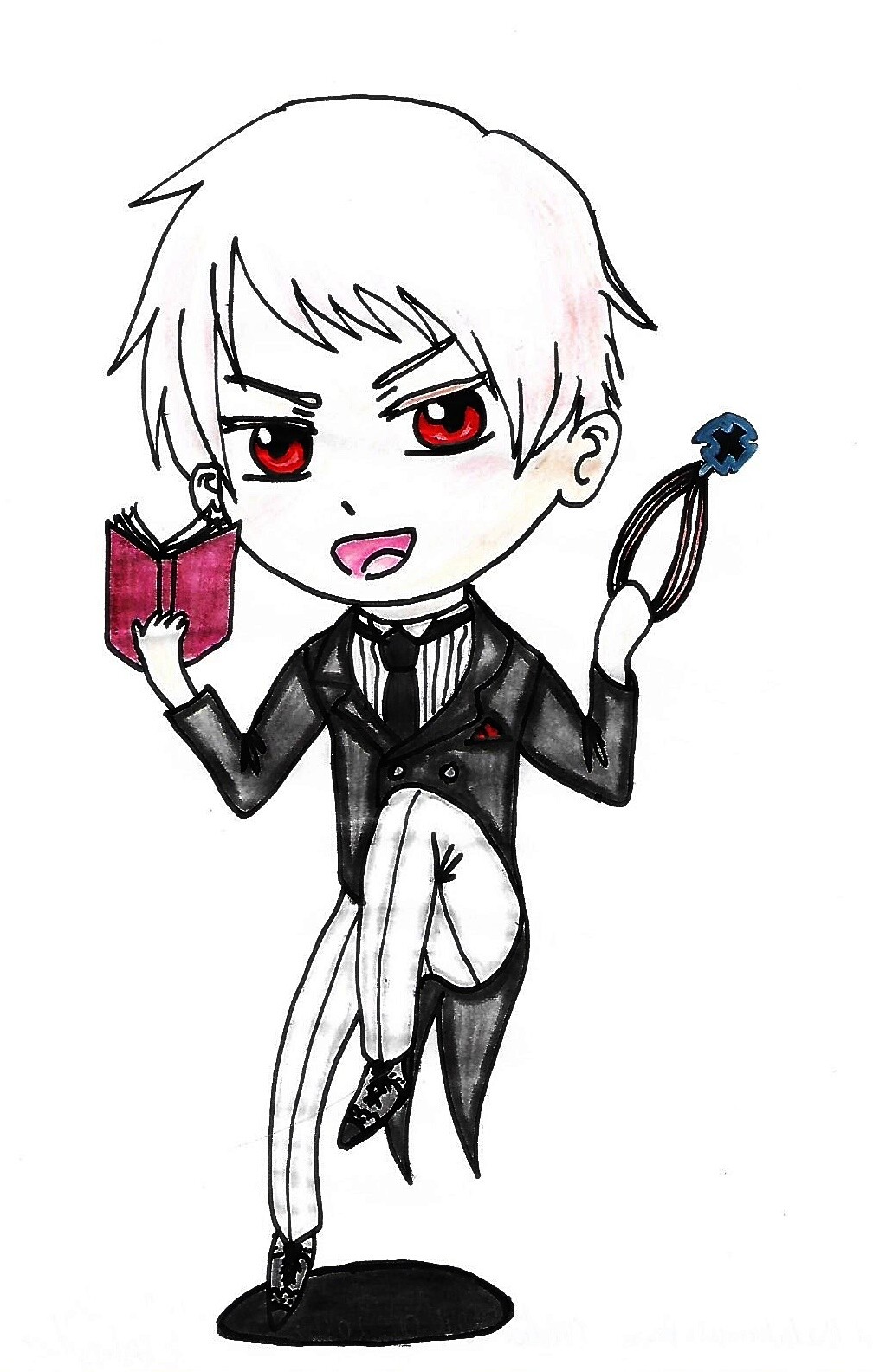 Hetalia Chibi Prussia And Gilbird