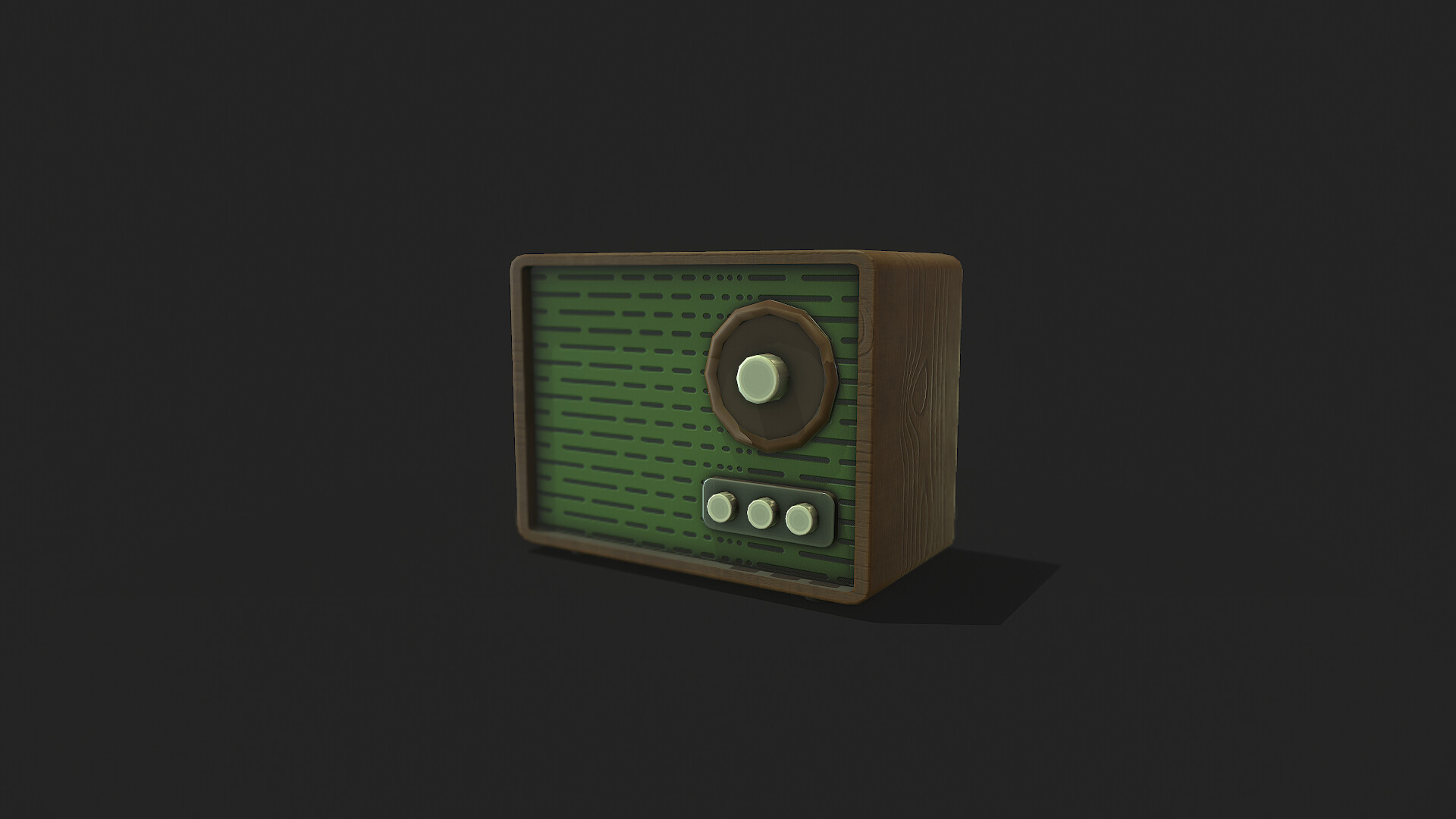 ArtStation - Props . Stylized Retro Radio