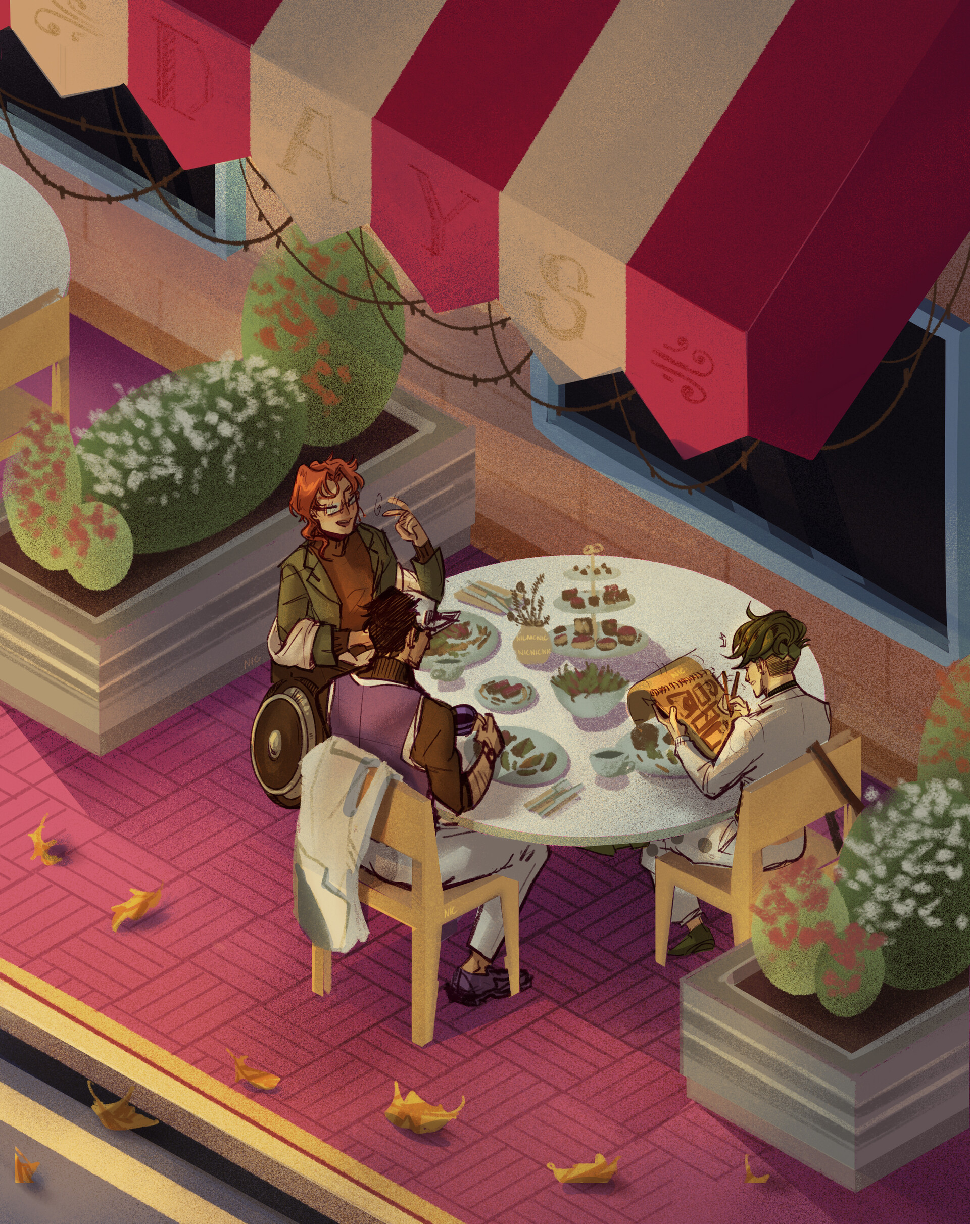 ArtStation - [JJBA: Diamond is Unbreakable] Old Friends