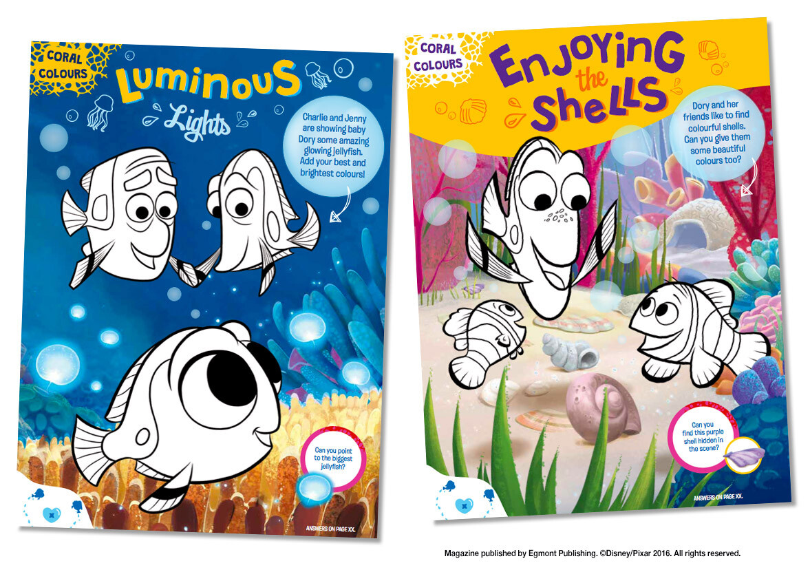 finding dory coloring pages baby dory