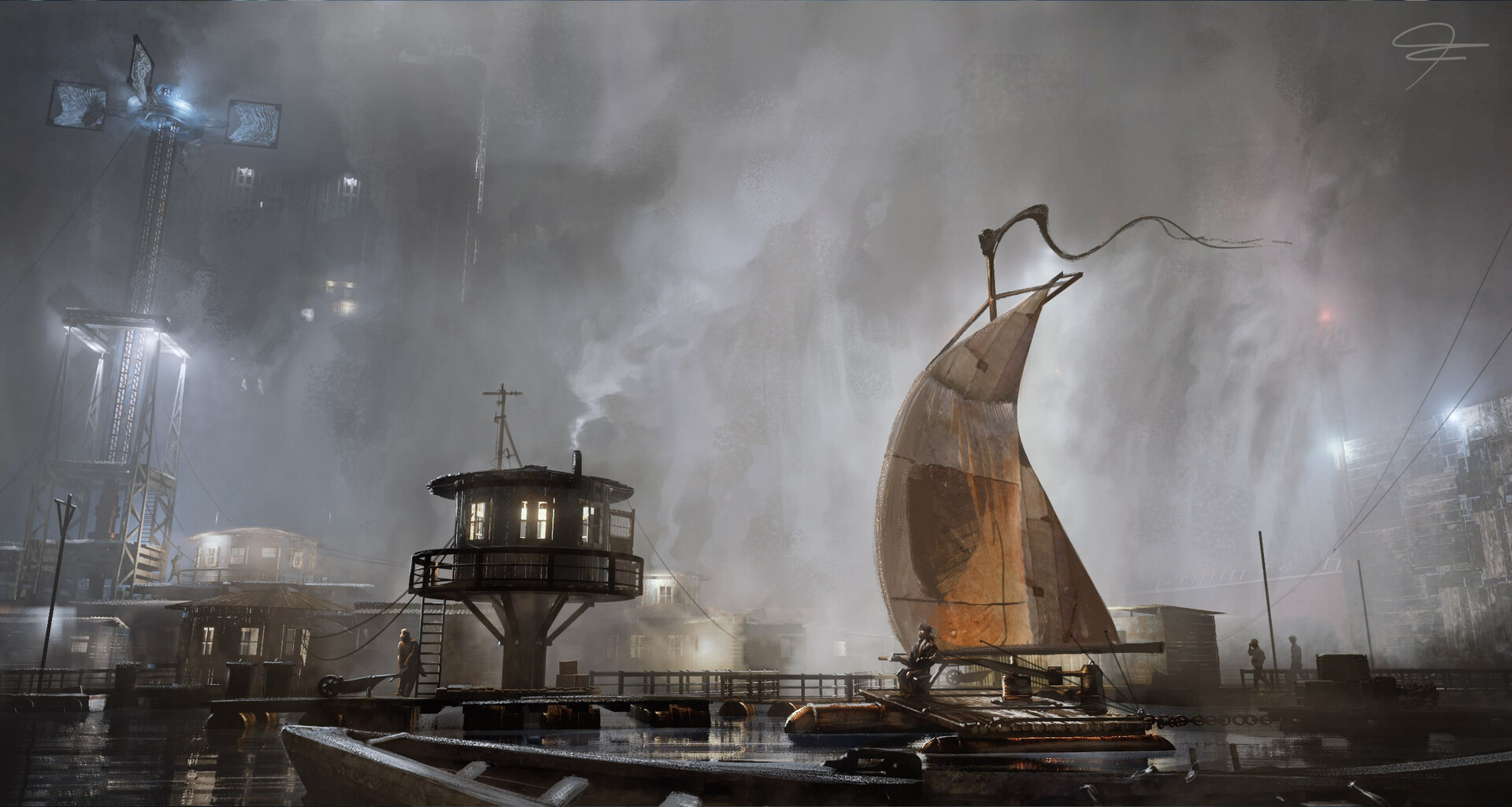 ArtStation - Waterworld project for Jama Jurabaev's course " Concept ...