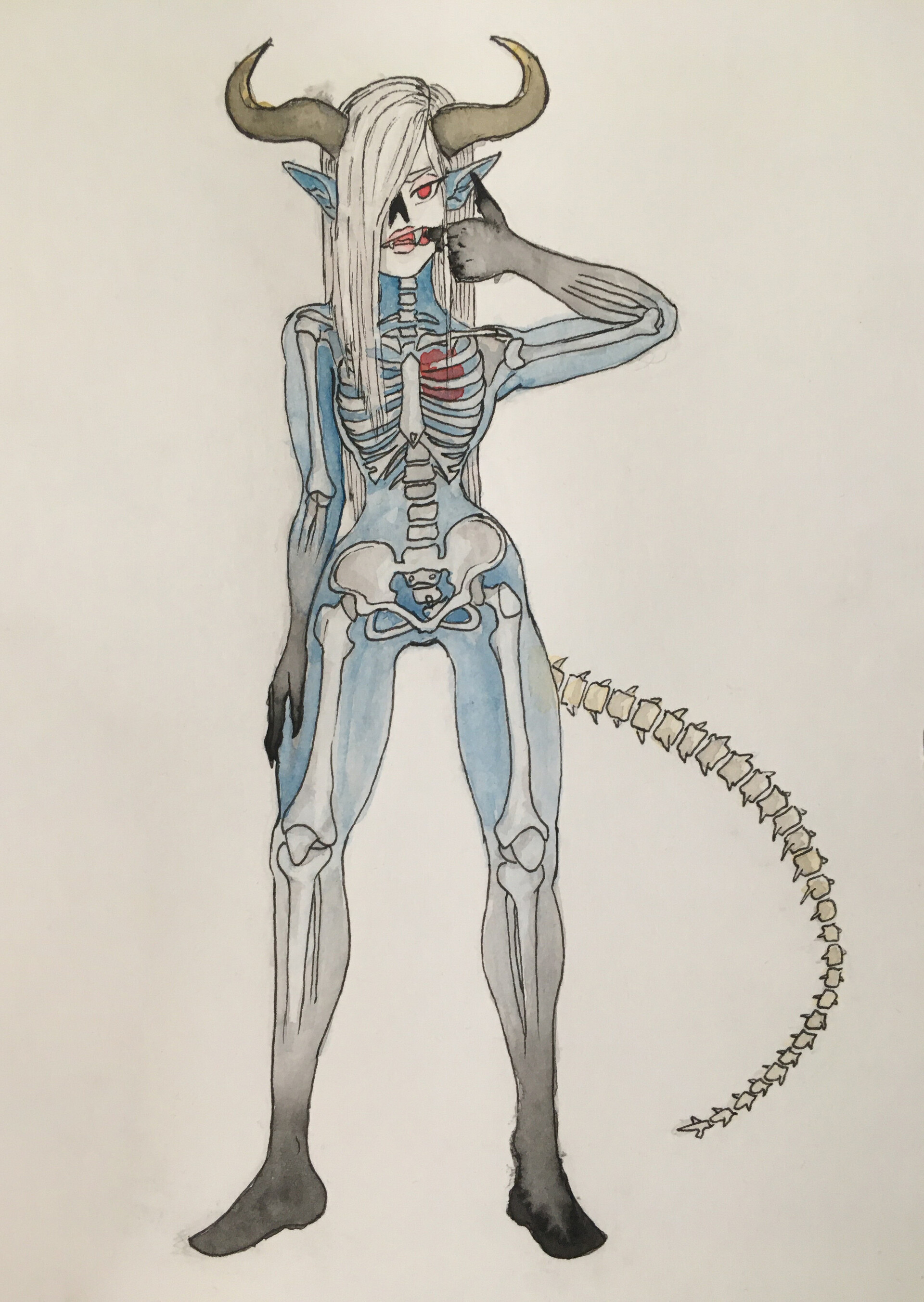 ArtStation - Skeleton girl
