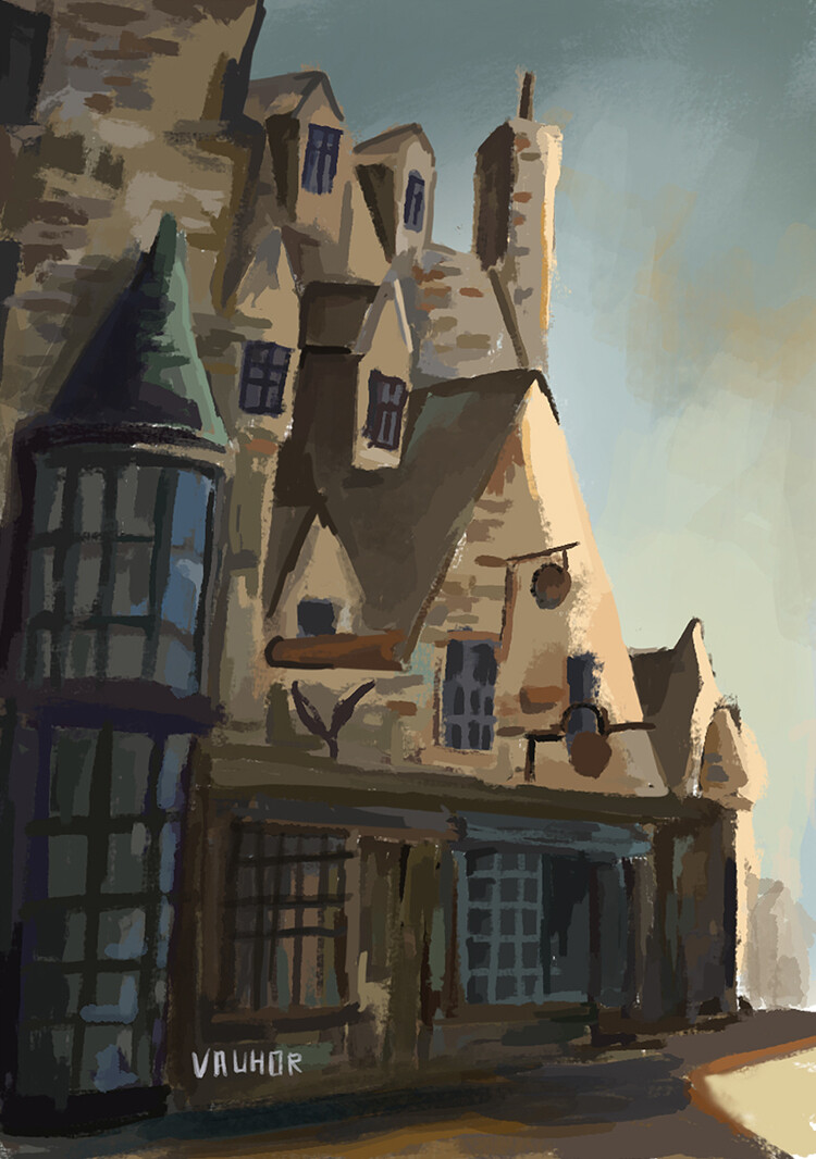ArtStation - sketch on a house