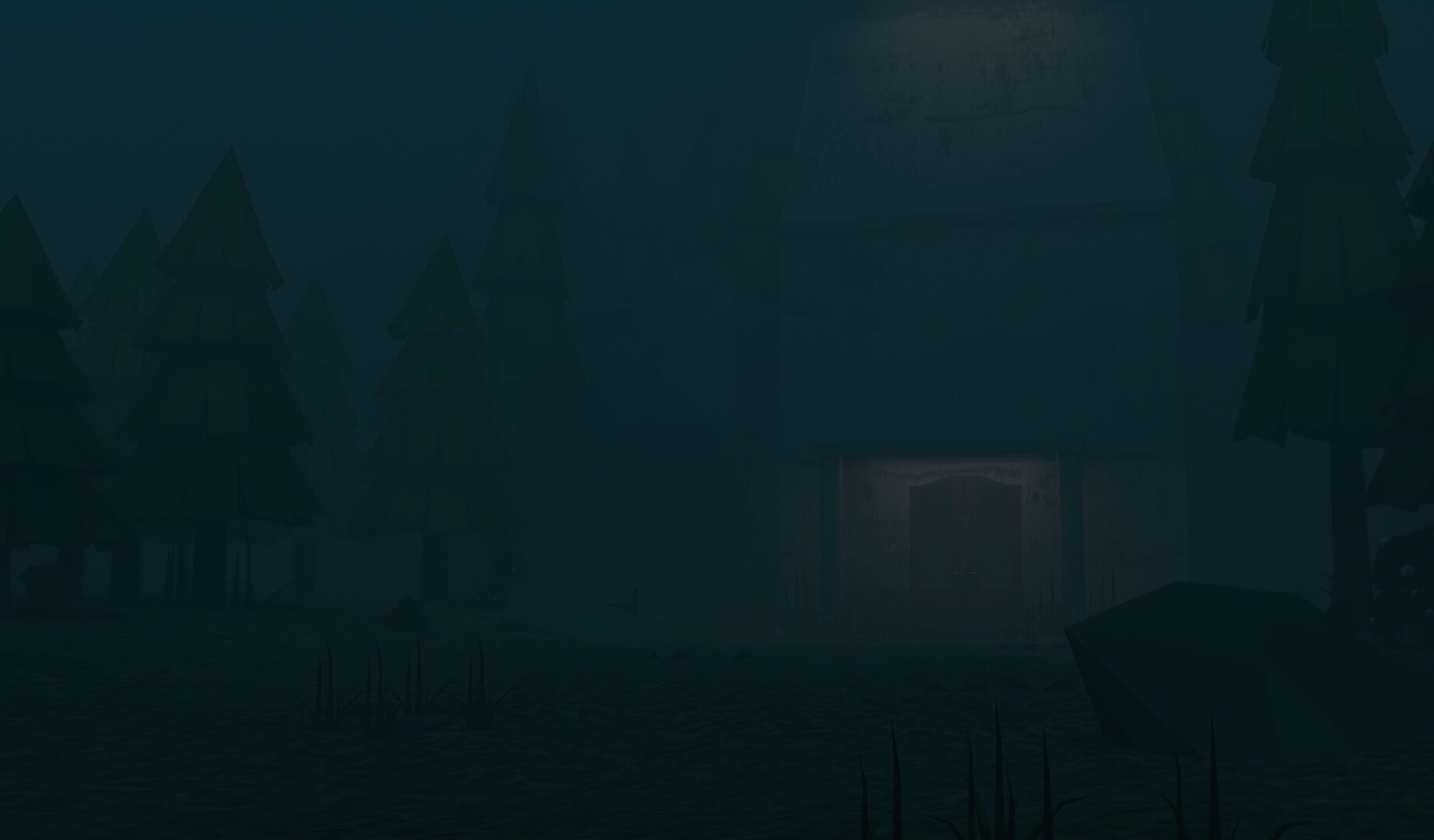 ArtStation - Client Work - Stylised Forest with gloomy building