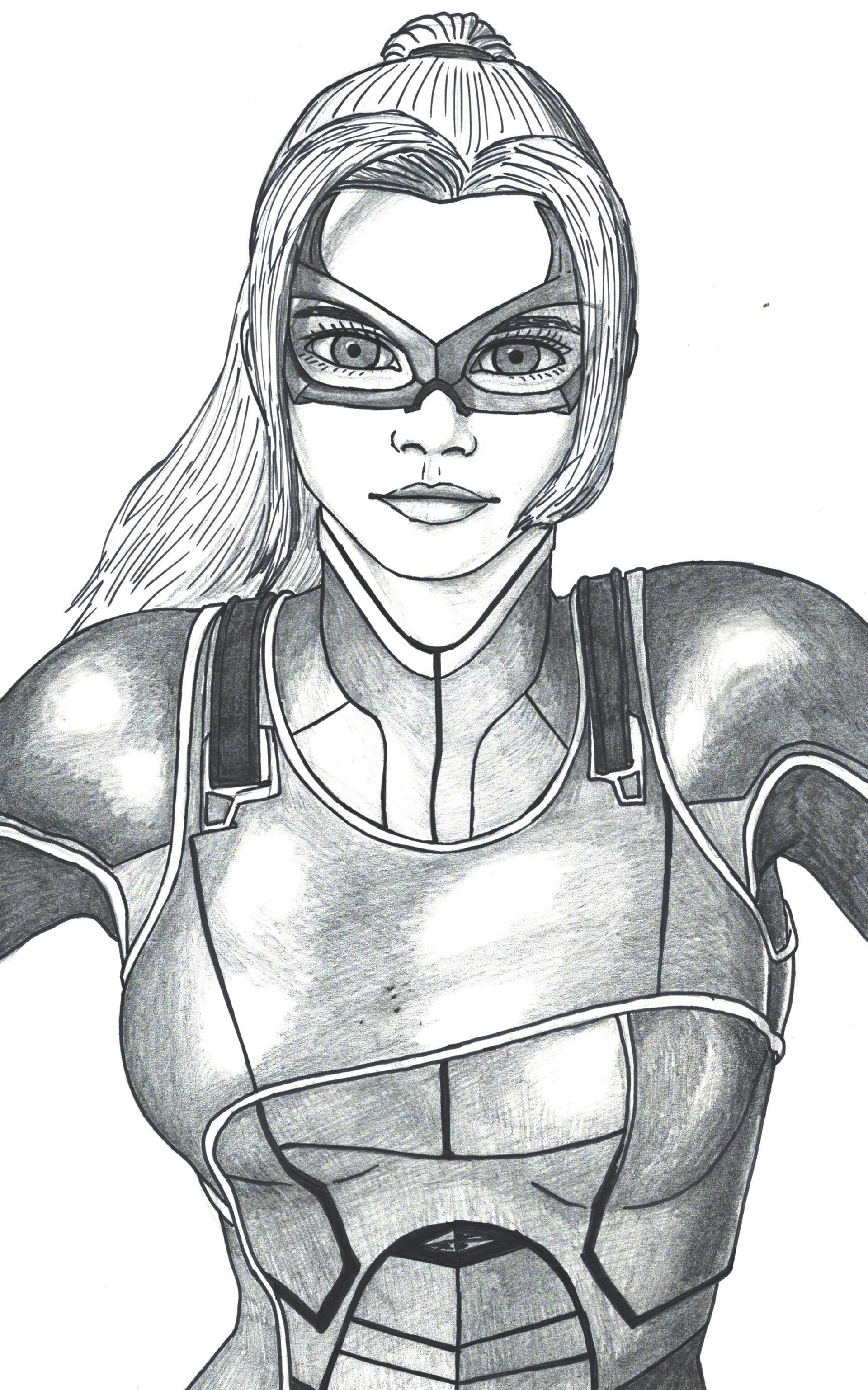 how to draw black cat marvel