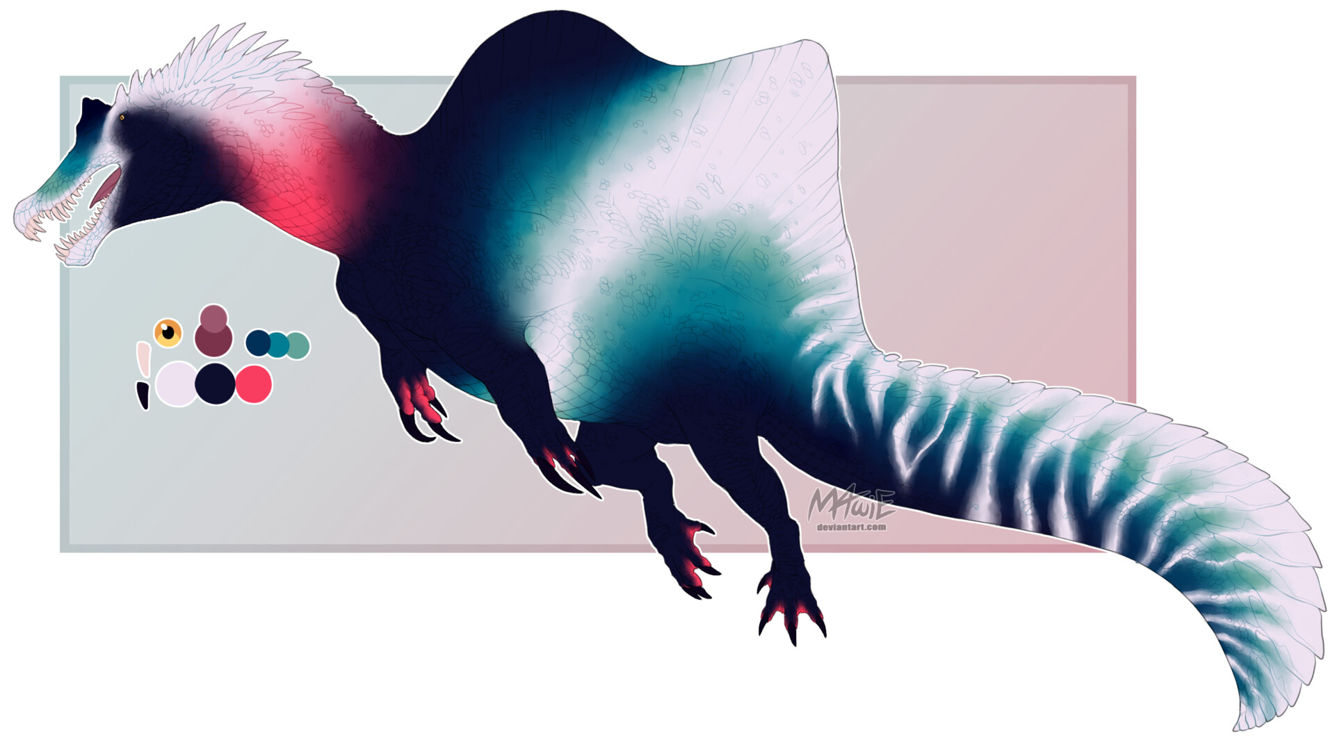 ArtStation - Cetus Spinosaurus Reference Sheet - 2020