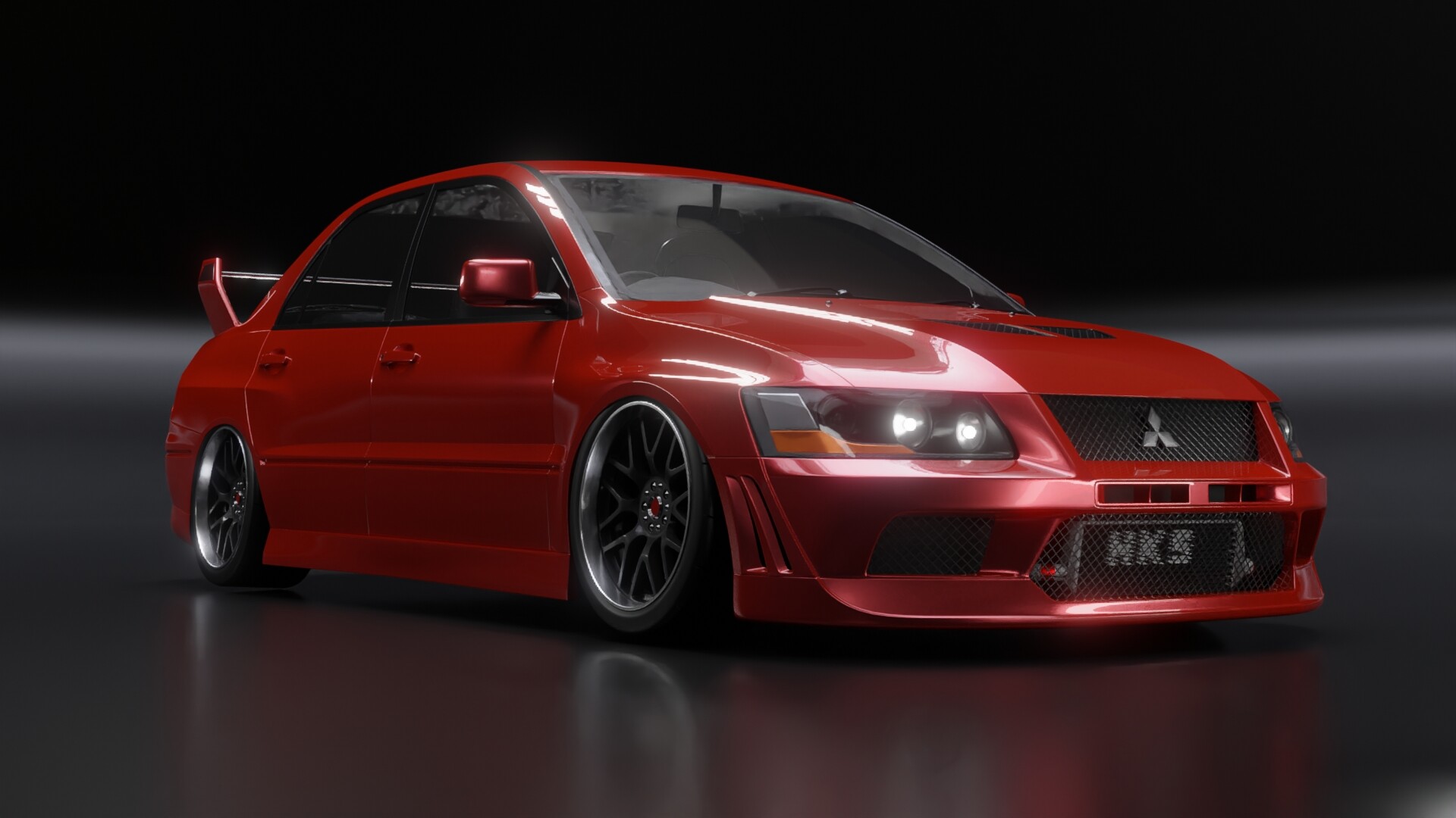 Stanced Evo 7