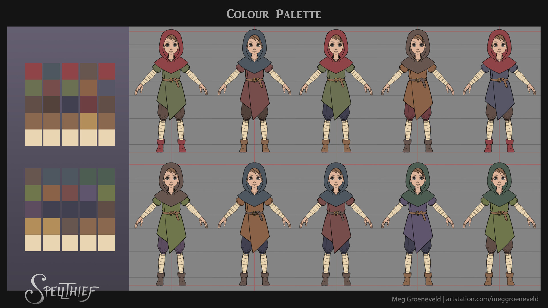 Meg Groeneveld - Spellthief: character design