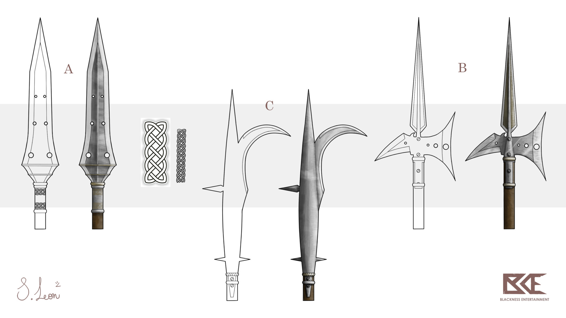 S Leon N - Heavy knight weapons