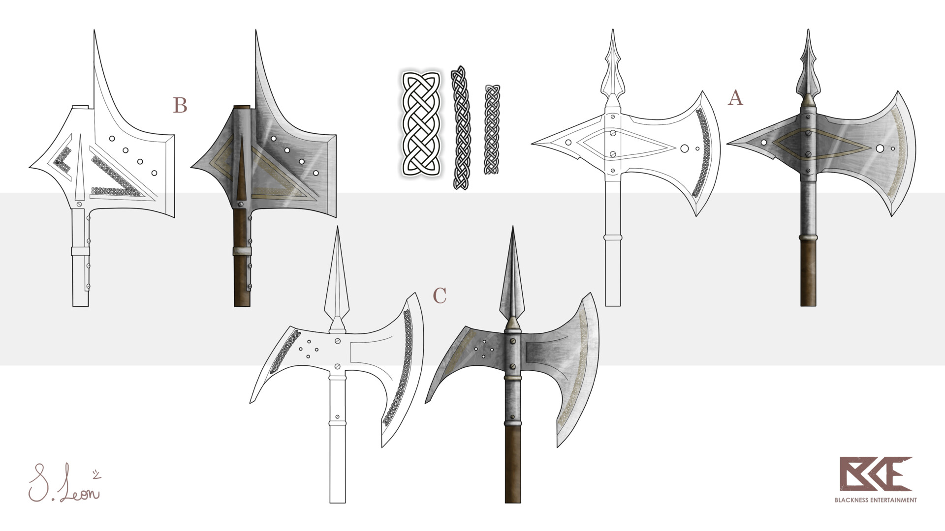 S Leon N - Heavy knight weapons