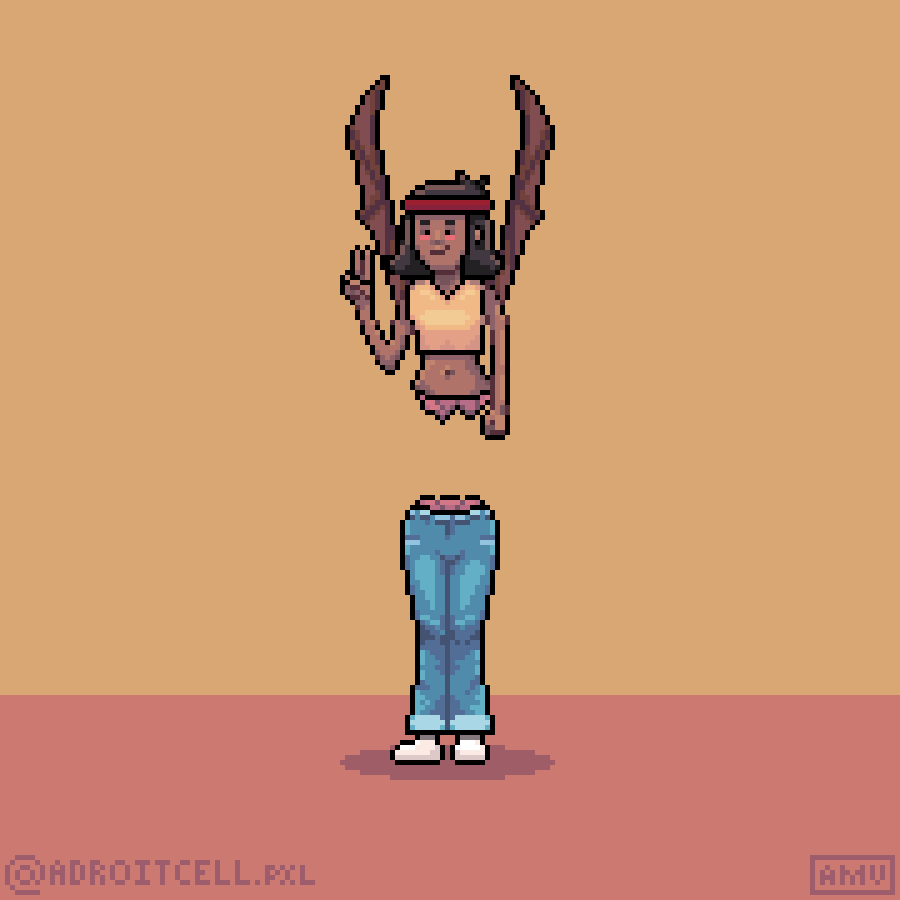 Adcel Villanueva - (animated) Manananggal Character Pixel Art