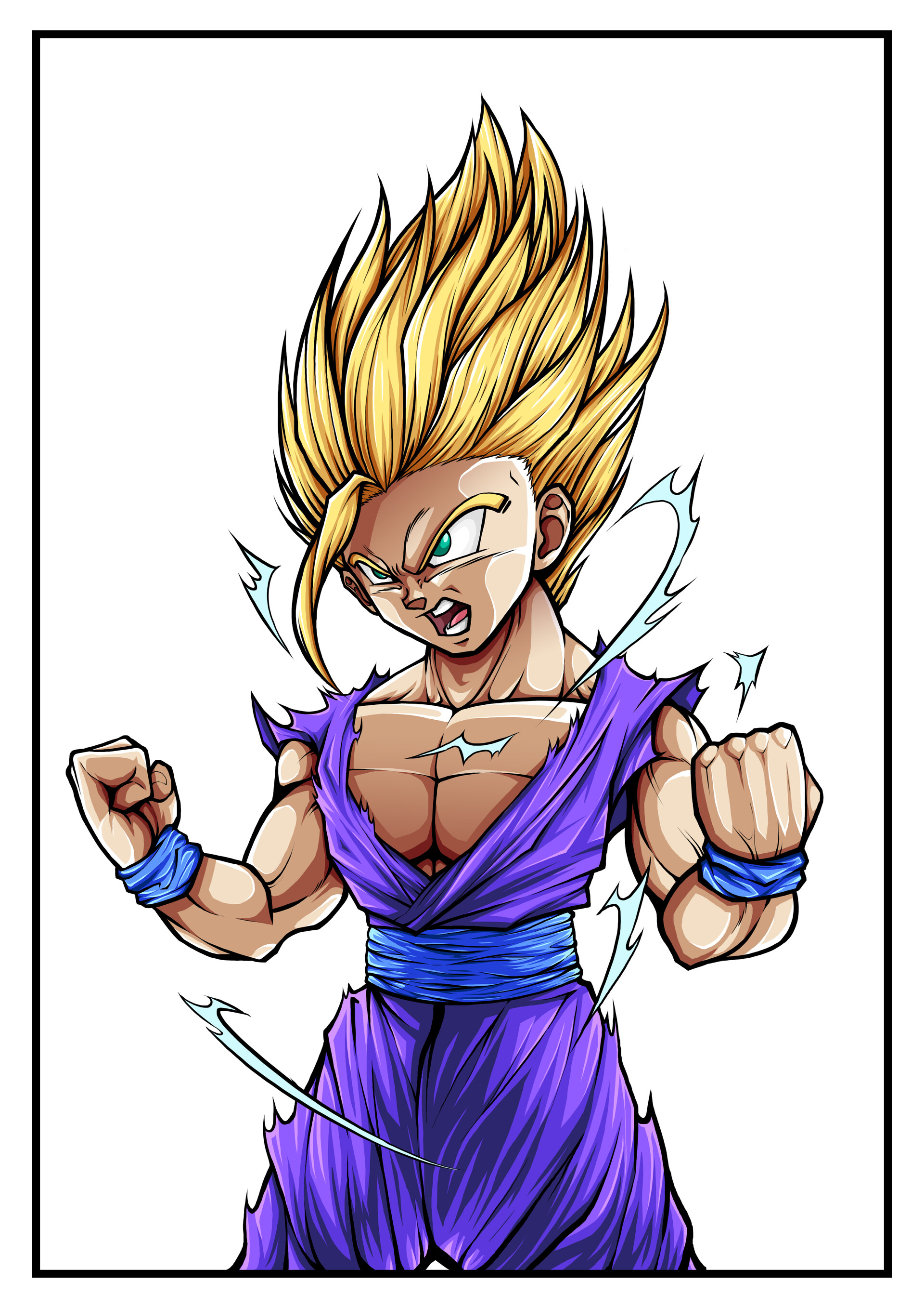 Gohan Ssj2 Drawing Full Body