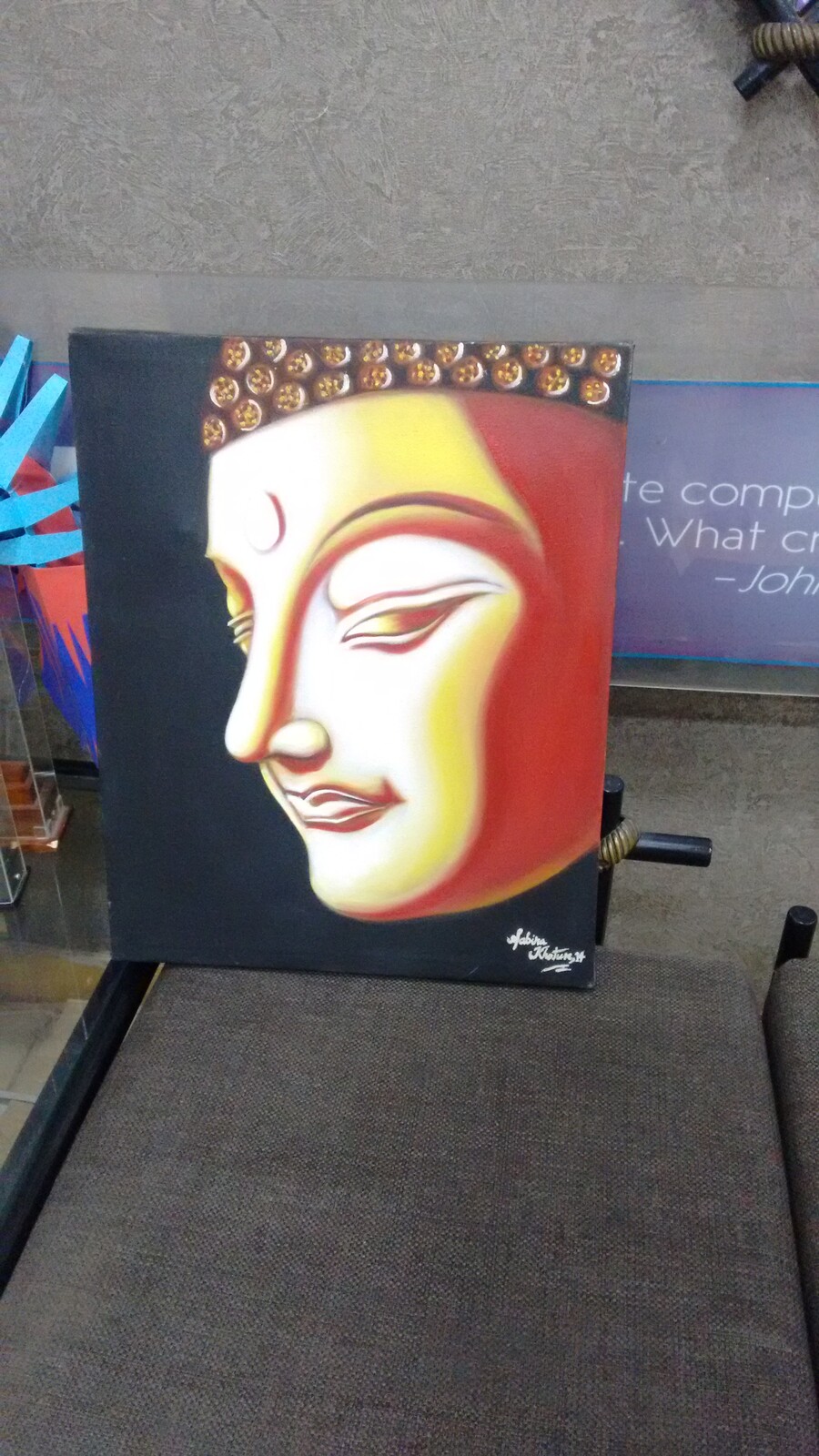 Sabira Khatun - Buddha oil painting