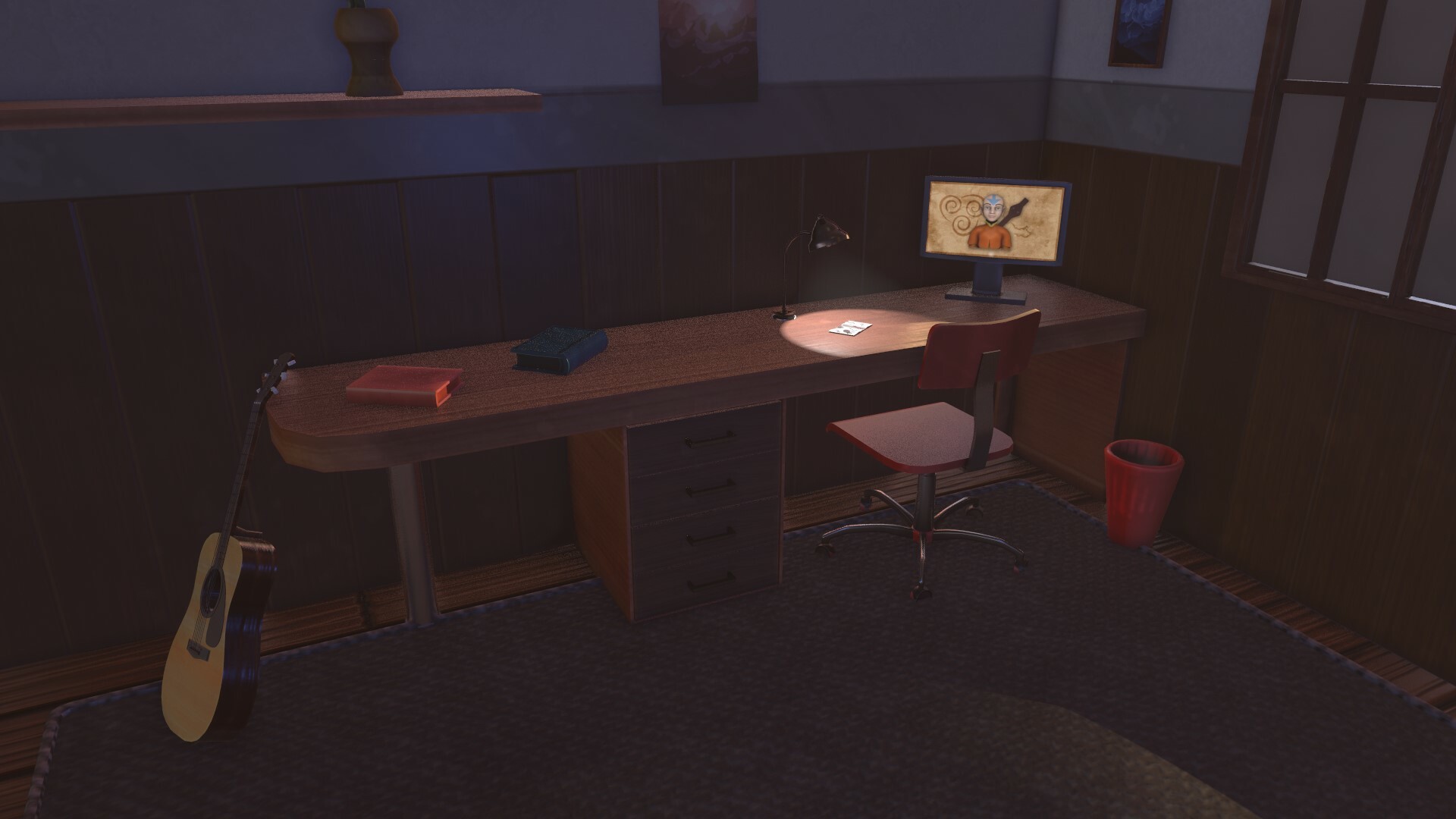 Raúl Espinosa - Stylized Room - Substance Painter & Designer proves