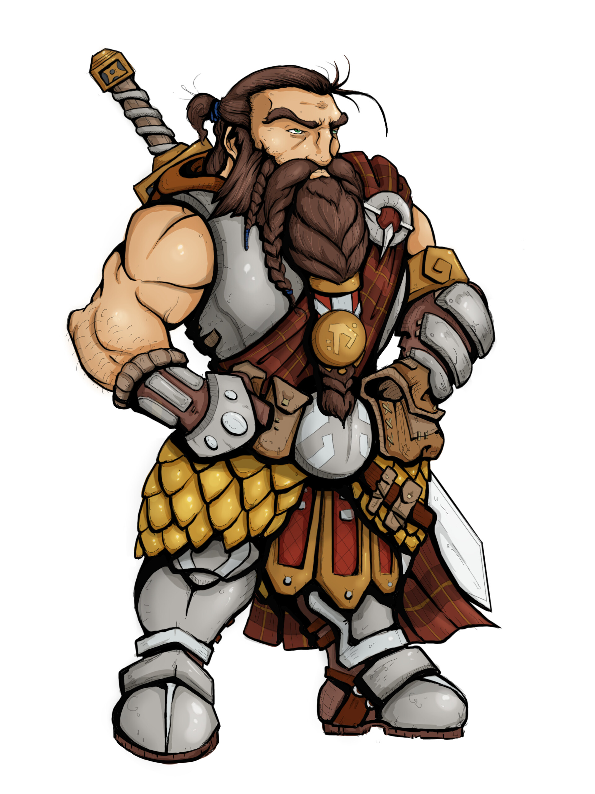 ArtStation - Dwarven Folk Hero