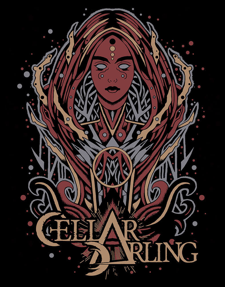 ArtStation - Shirt design for Cellar Darling