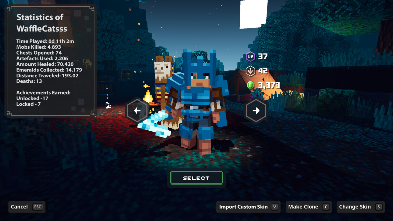 Beata Murane - Minecraft Dungeons UI (Upgrade Suggestions)