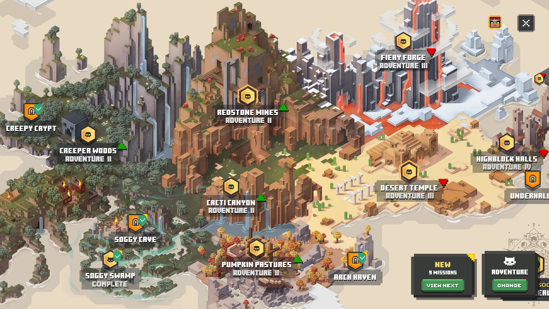 Beata Murane - Minecraft Dungeons UI (Upgrade Suggestions)