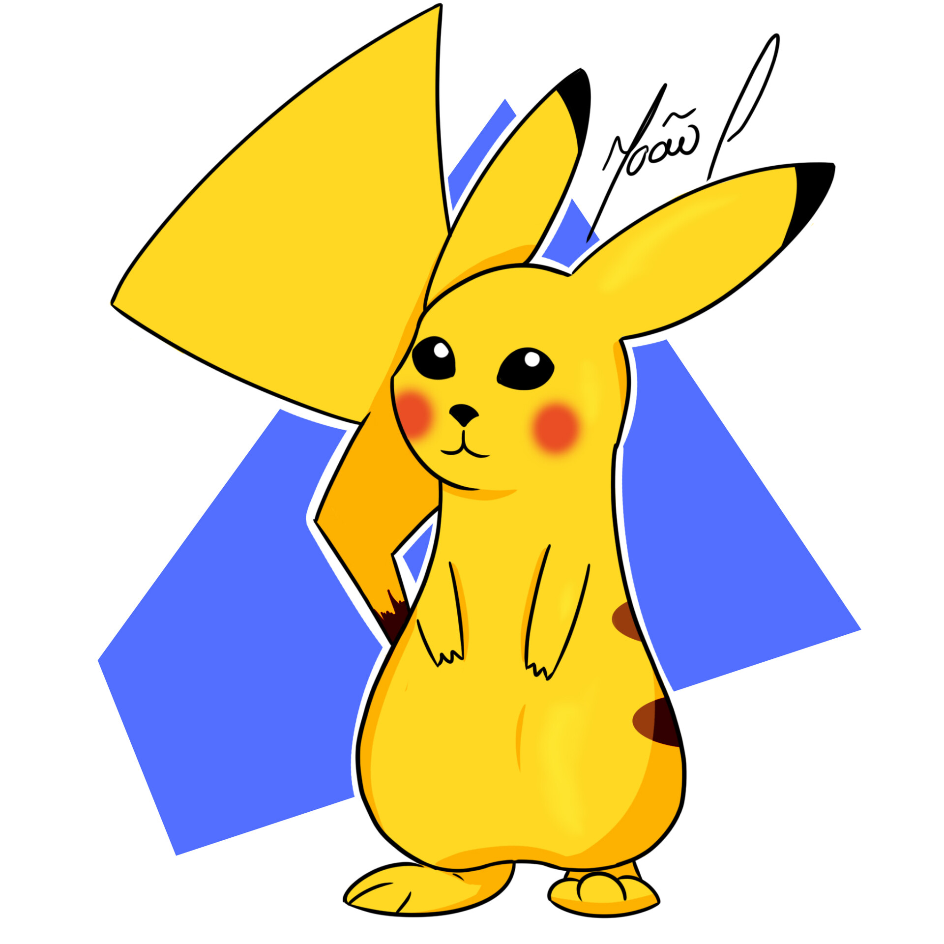 ArtStation - Super quick doodle -> Pikachu