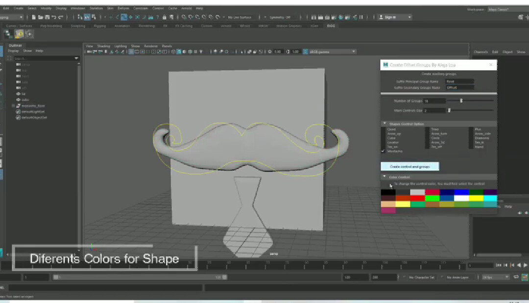 ArtStation - Tool for maya number offset and diferent controls