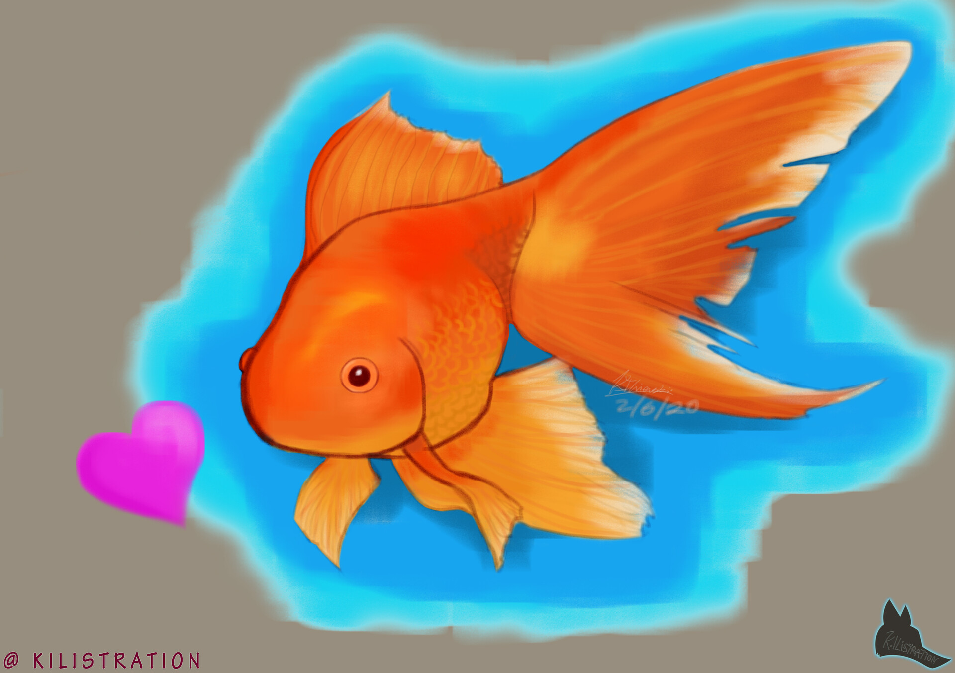 ArtStation - Goldfish Illustration