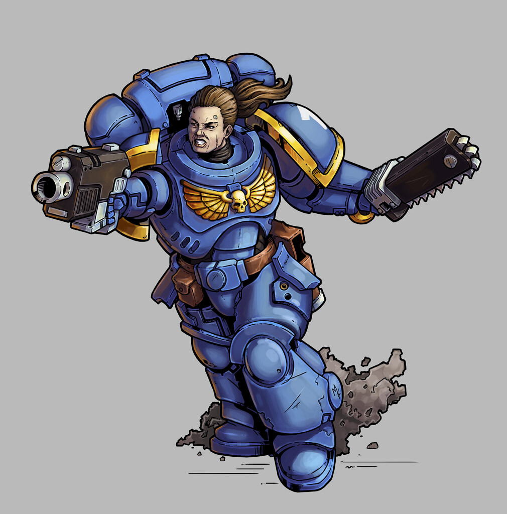 ArtStation - Close combat primaris