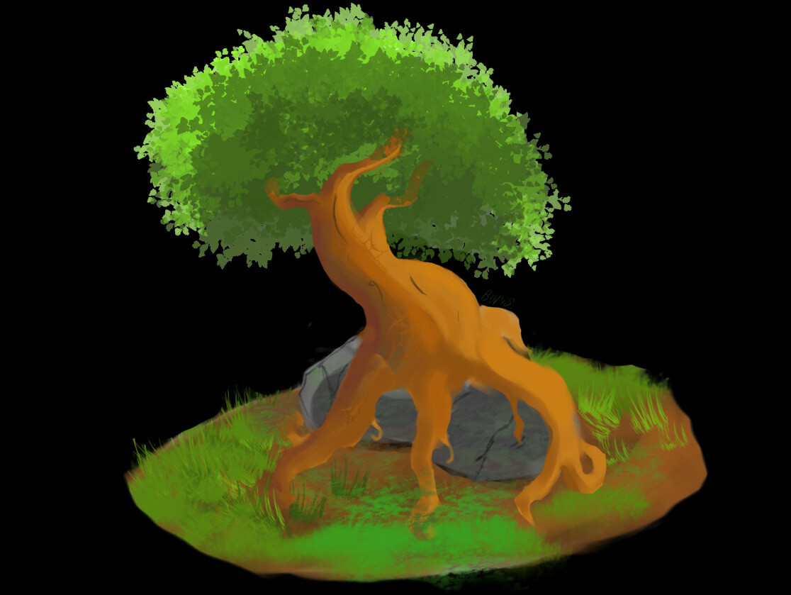 ArtStation - Stylized tree