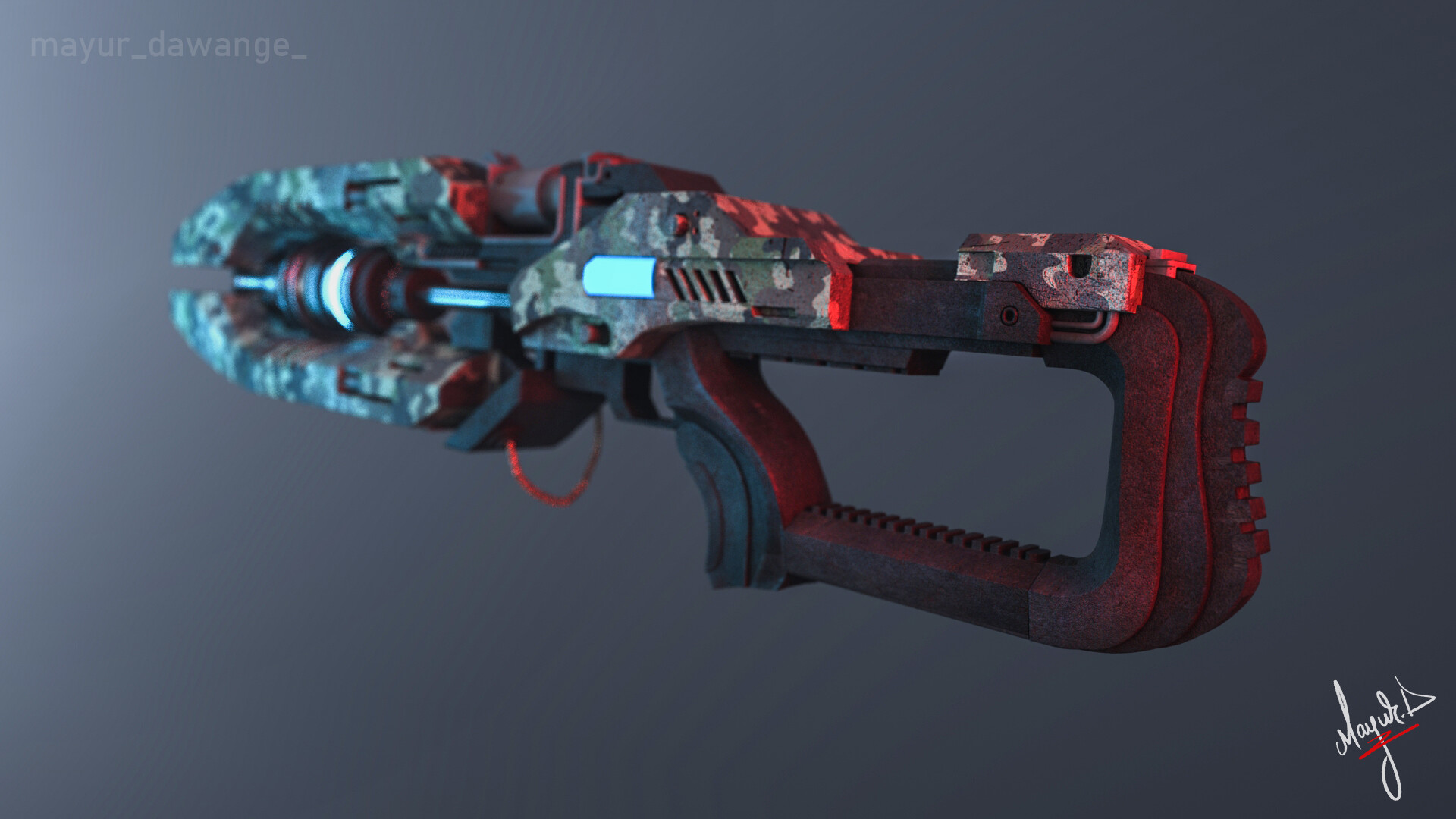 Mayur Dawange - 3D Gaming Weapon Design