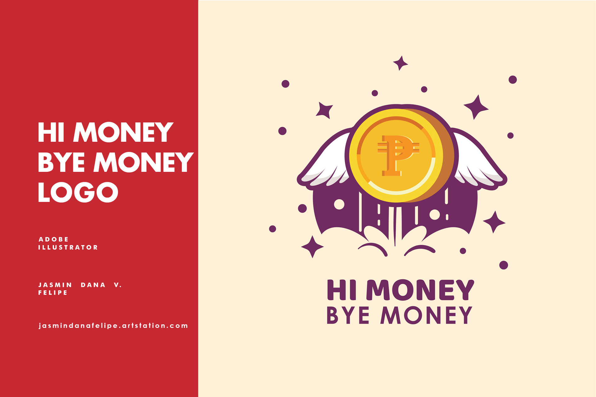 ArtStation - Hi Money Bye Money Shop Logo