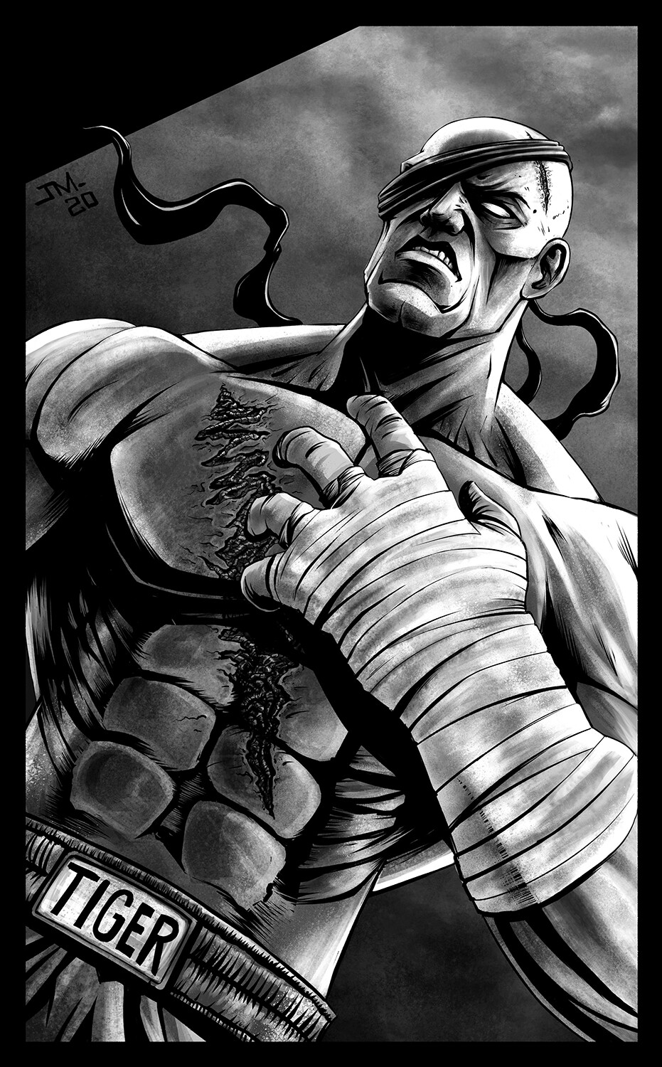 ArtStation - Sagat from Street Fighter - Fanart