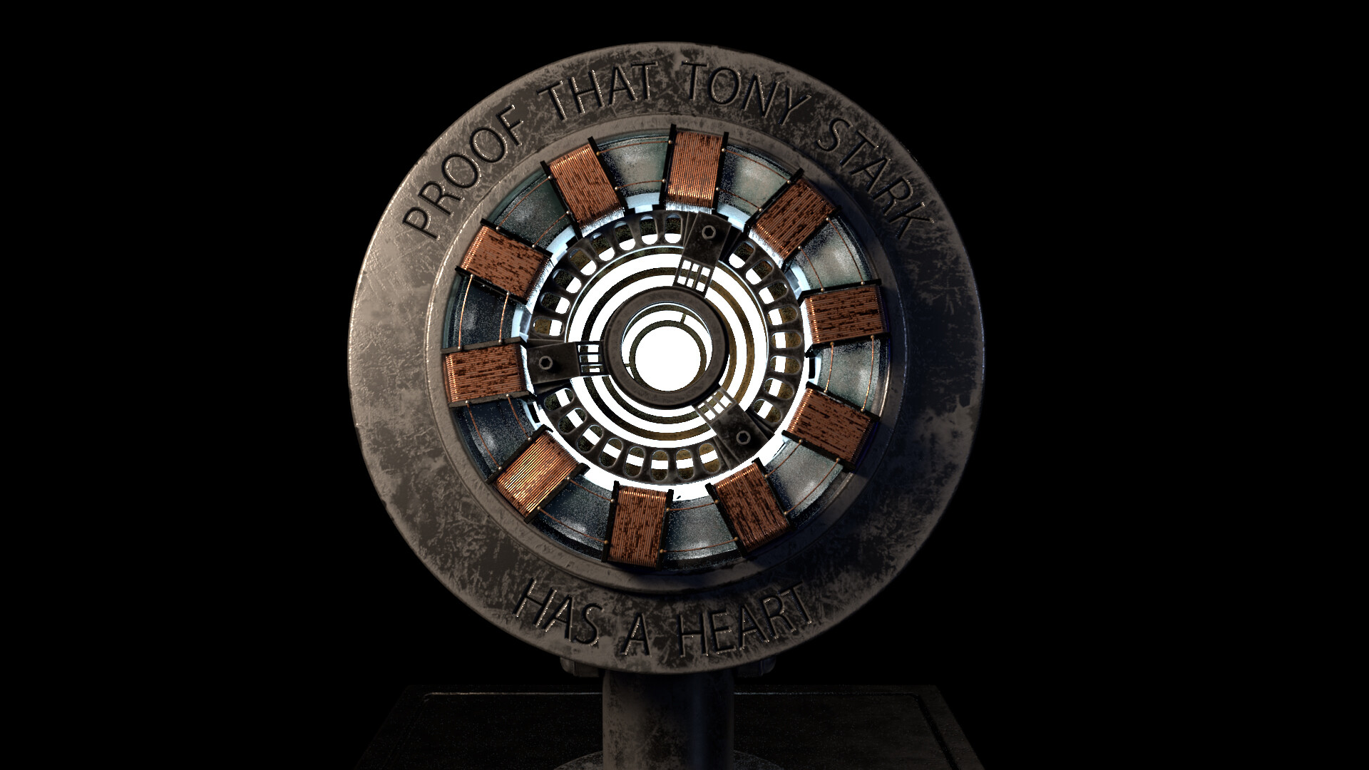 Iron Man Arc Reactor Behang