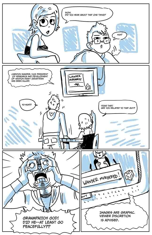 HyperNaut - Short Comic Book / College Project