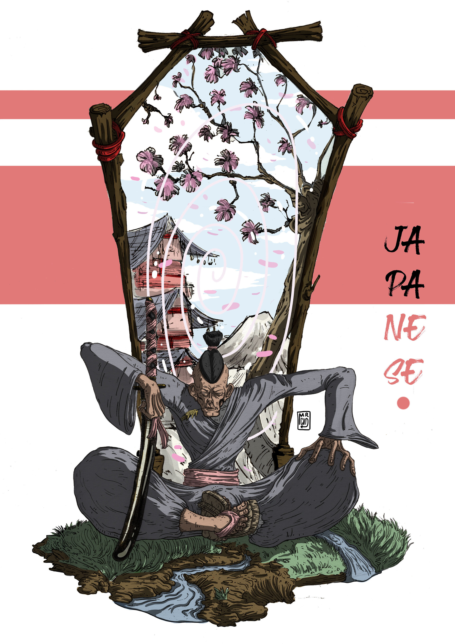 ArtStation - Japanese character (try)