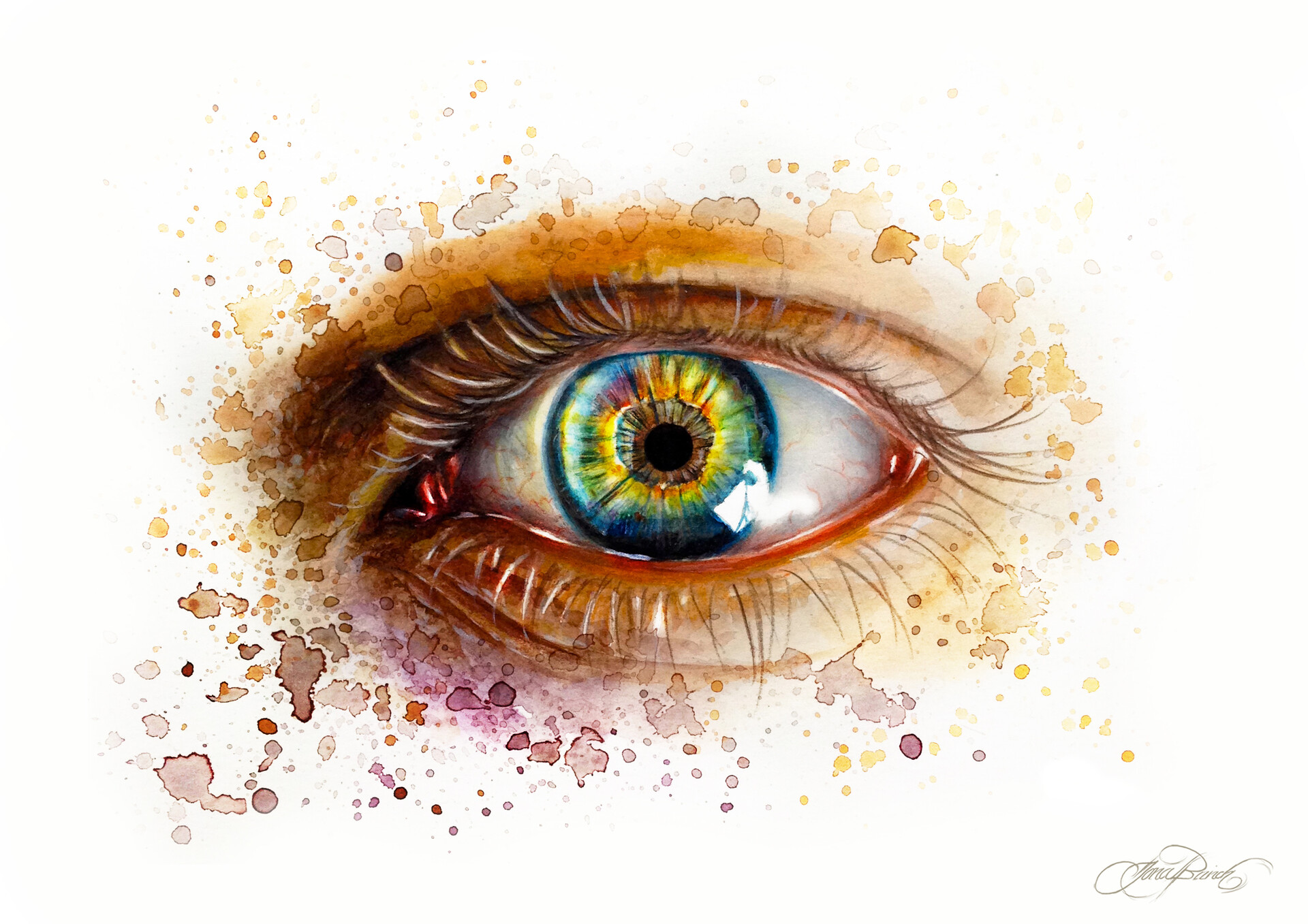ArtStation - Watercolour Eyes
