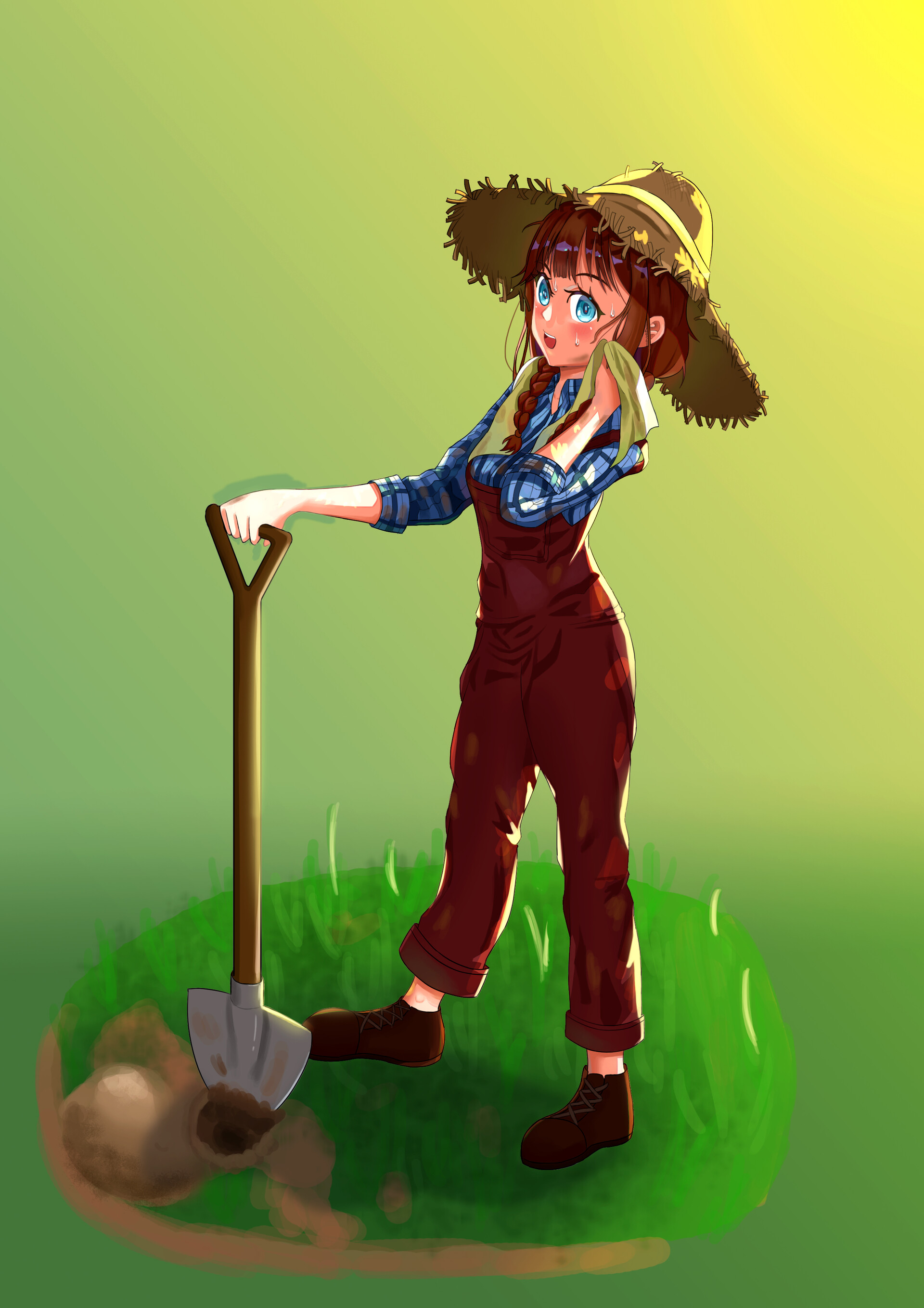 ArtStation - A Farmer girl