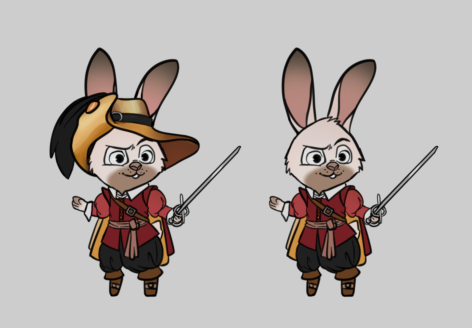 ArtStation - Bunny Muskateer Character Design