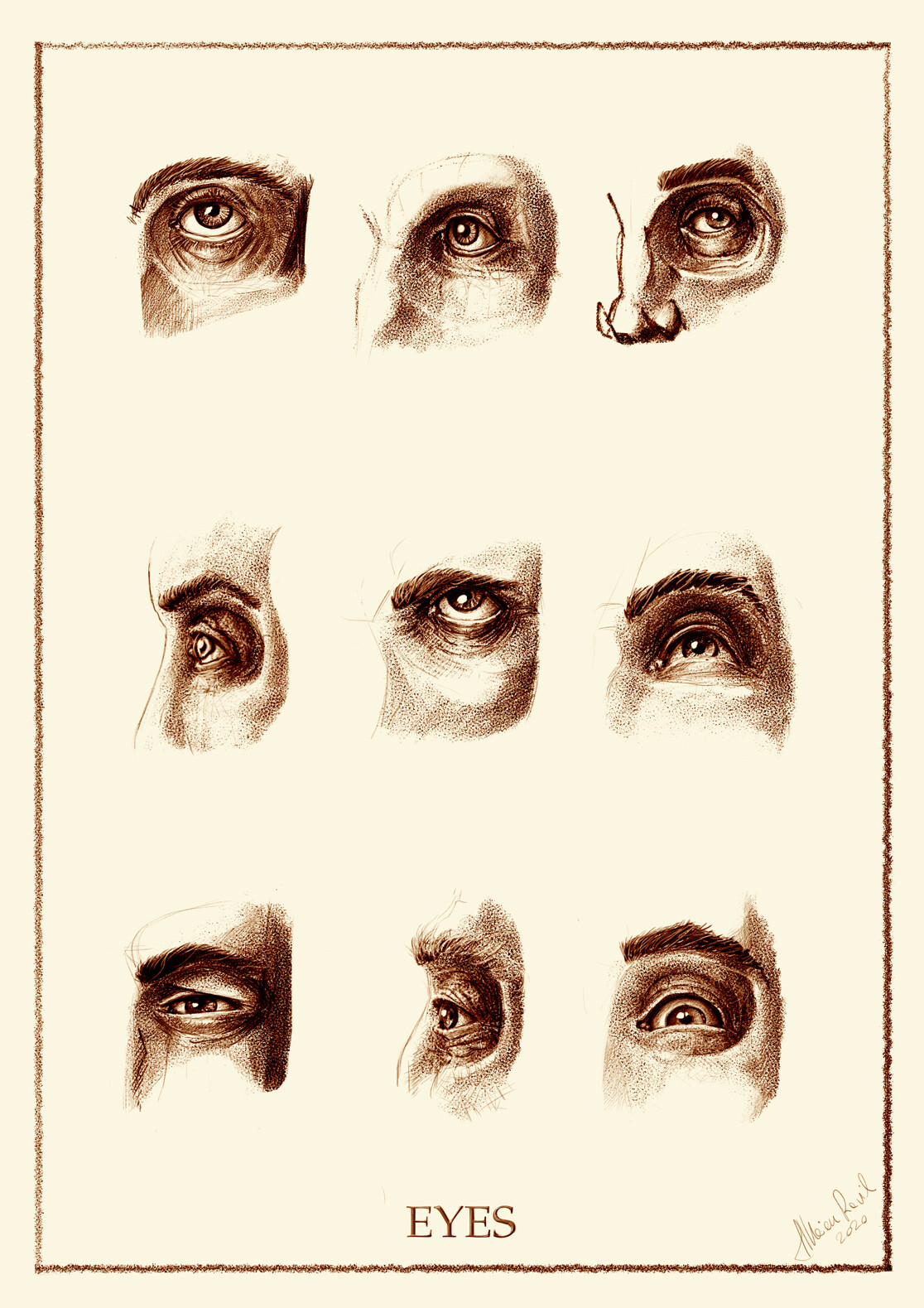ArtStation - Eyes study