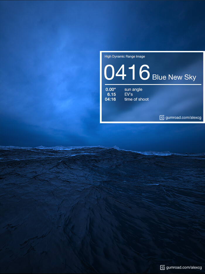 ArtStation - 0416 Blue New Sky HDRi