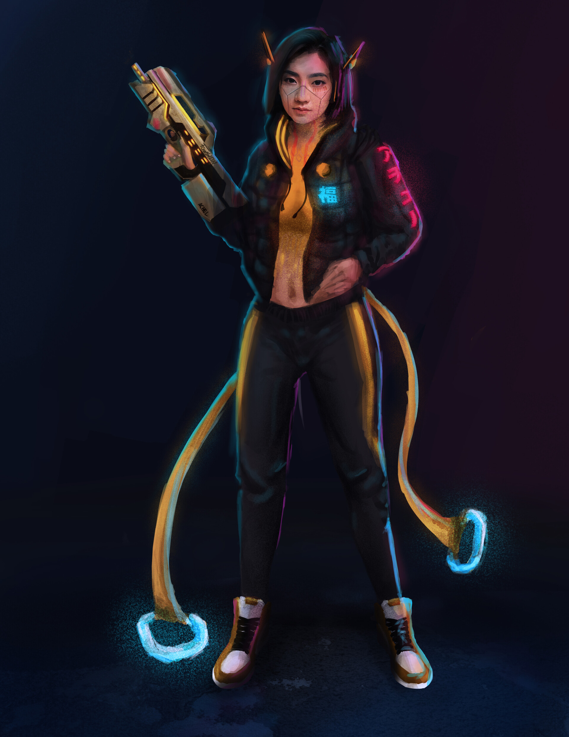 ArtStation - Rachel Cyberpunk Concept