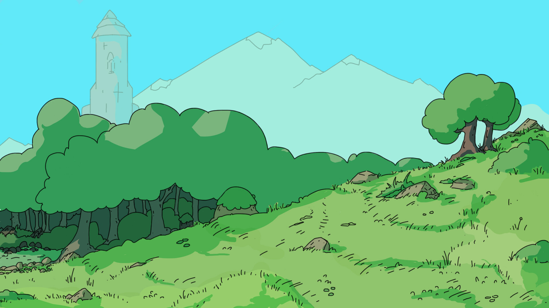 ArtStation - Senior Film Background Designs 1