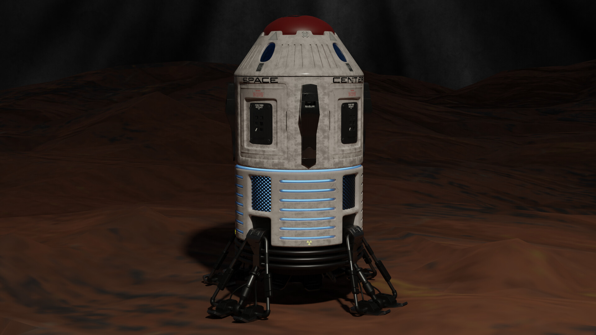 Arjen Plakke - Mars Lander Animation including a tutorial of the creation